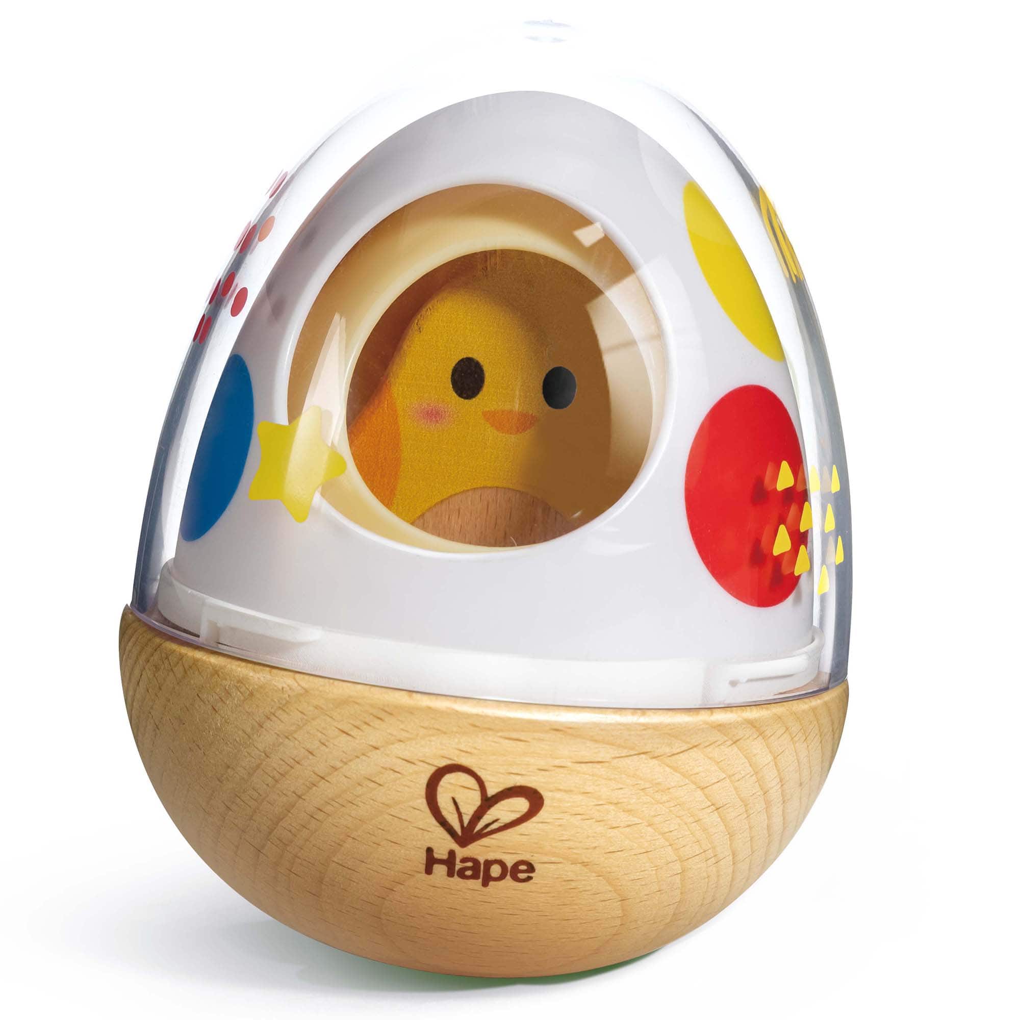 Best Buy: Hape Hape: Wobble Wonder Stacker Nesting Chicken & Egg Shell Toy, 1+ G6943478045446