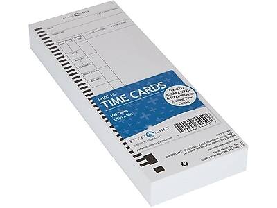 Pyramid Time Systems Pyramid Time Cards for 4000/4000HD/5000+/5000+HD ...