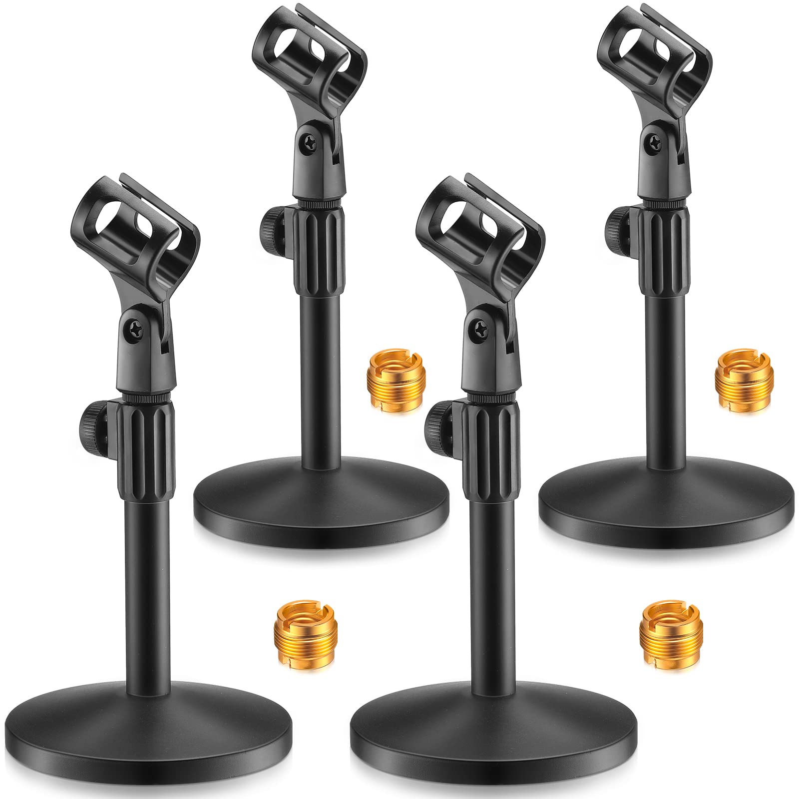 Earthley Blooms 4 Desktop Mic Stand Adjustable Tabletop Microphone Desk ...