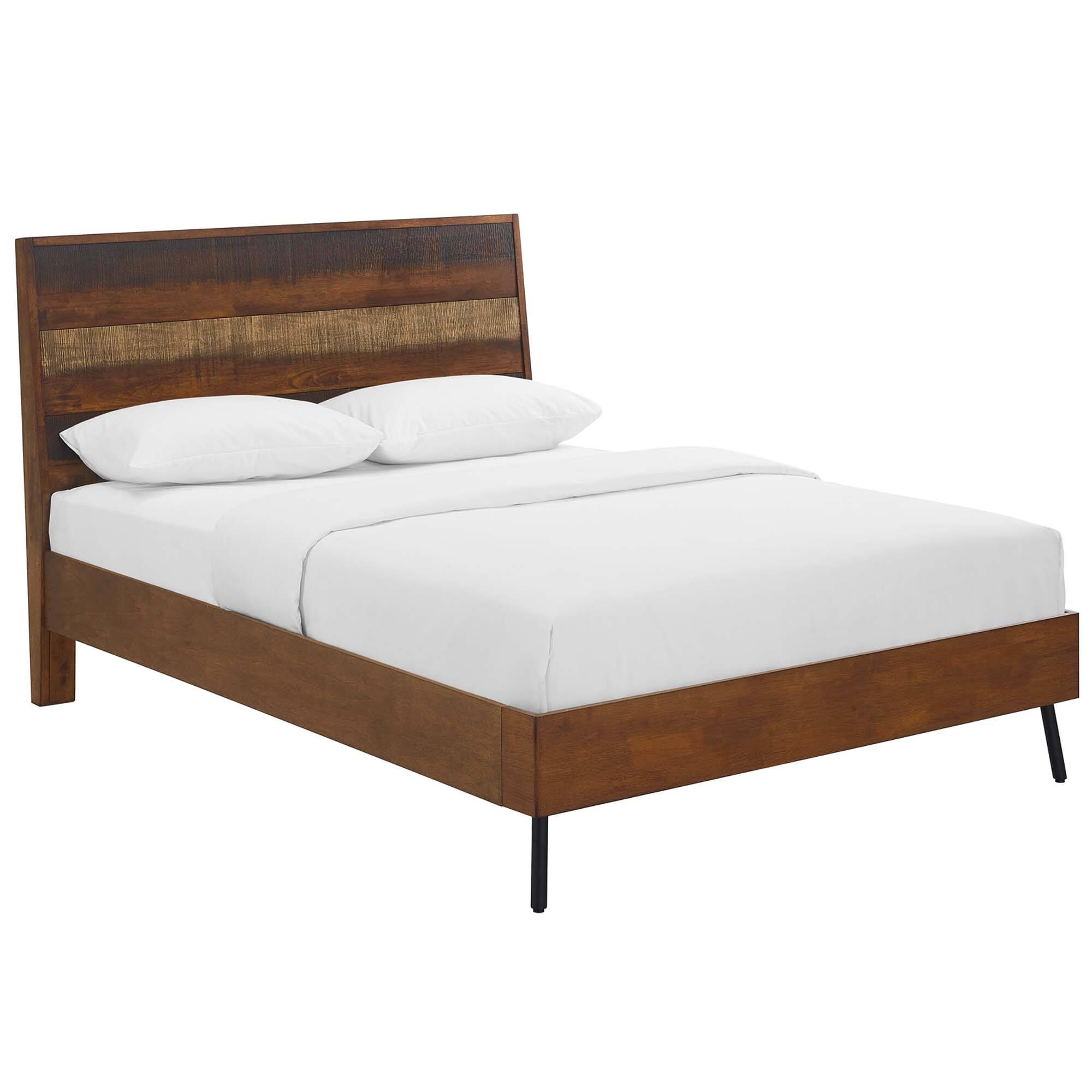 Modway Celine Channel Tufted Performance Velvet Twin Bed Red MWY-MOD ...