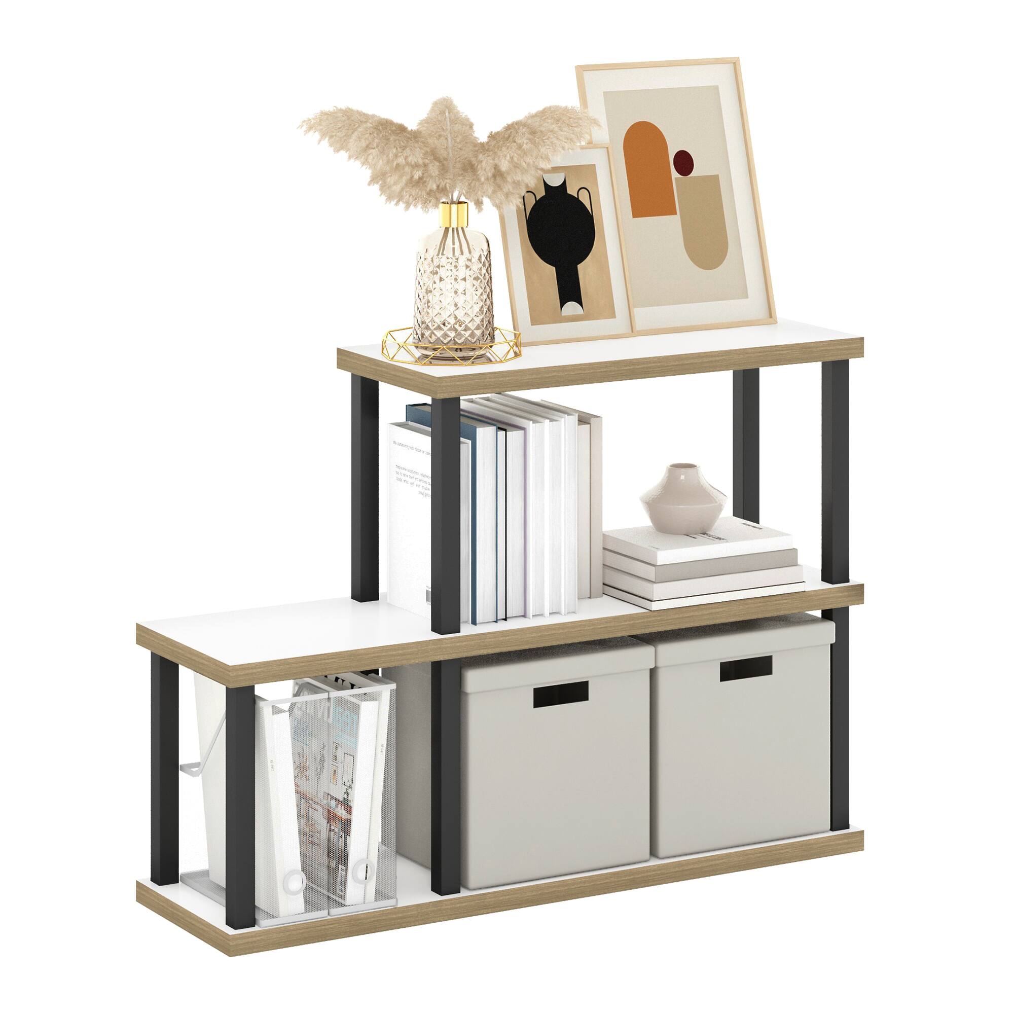 Furinno Turn N Tube No Tools 3 Tier Ladder Decorative Display Shelf ...