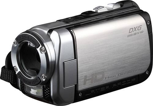 DXG 128MB HD Flash Memory Camcorder Silver DXG-5B1V HD - Best Buy