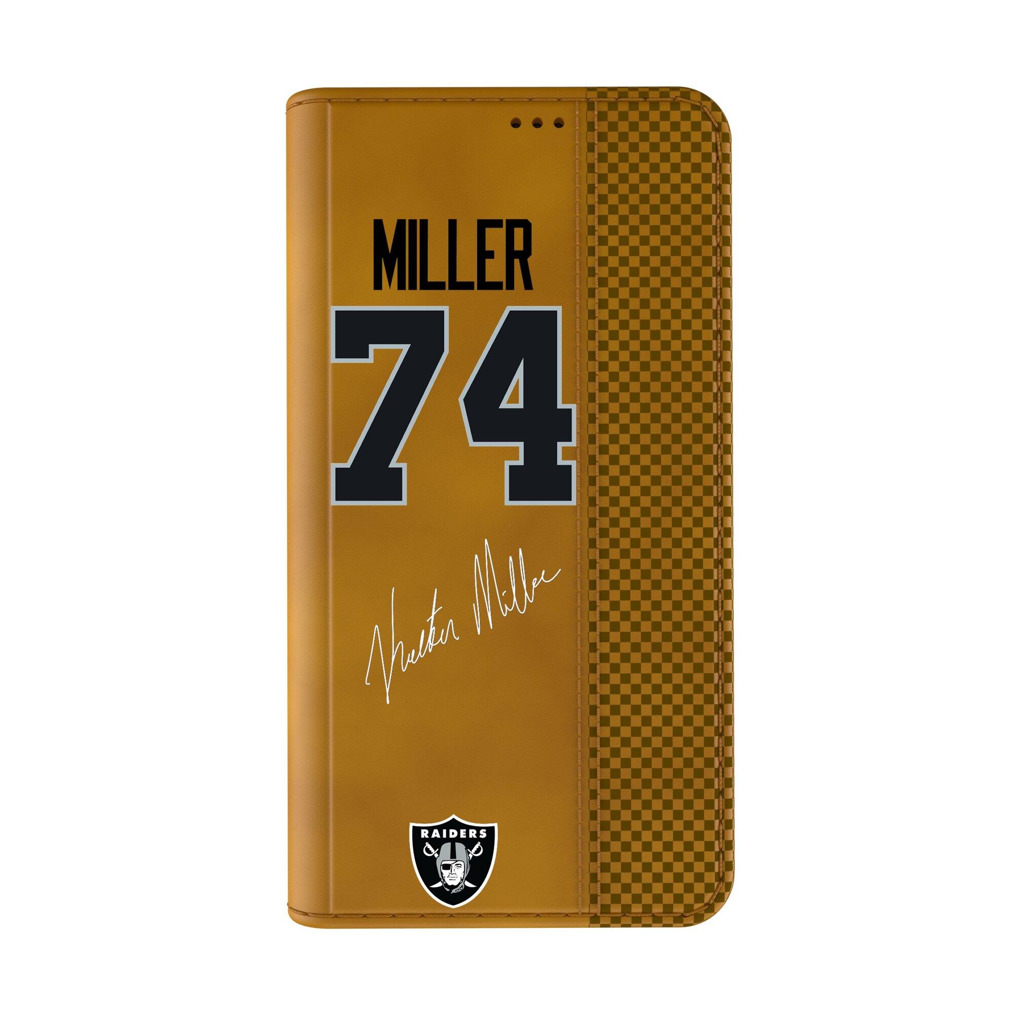 Keyscaper NFL Kolton Miller Las Vegas Raiders Folio iPhone Case 14 ...