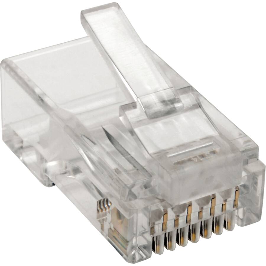 Tripp Lite Cat6 RJ45 Modular Plug for Round Stranded UTP Conductor 4 ...
