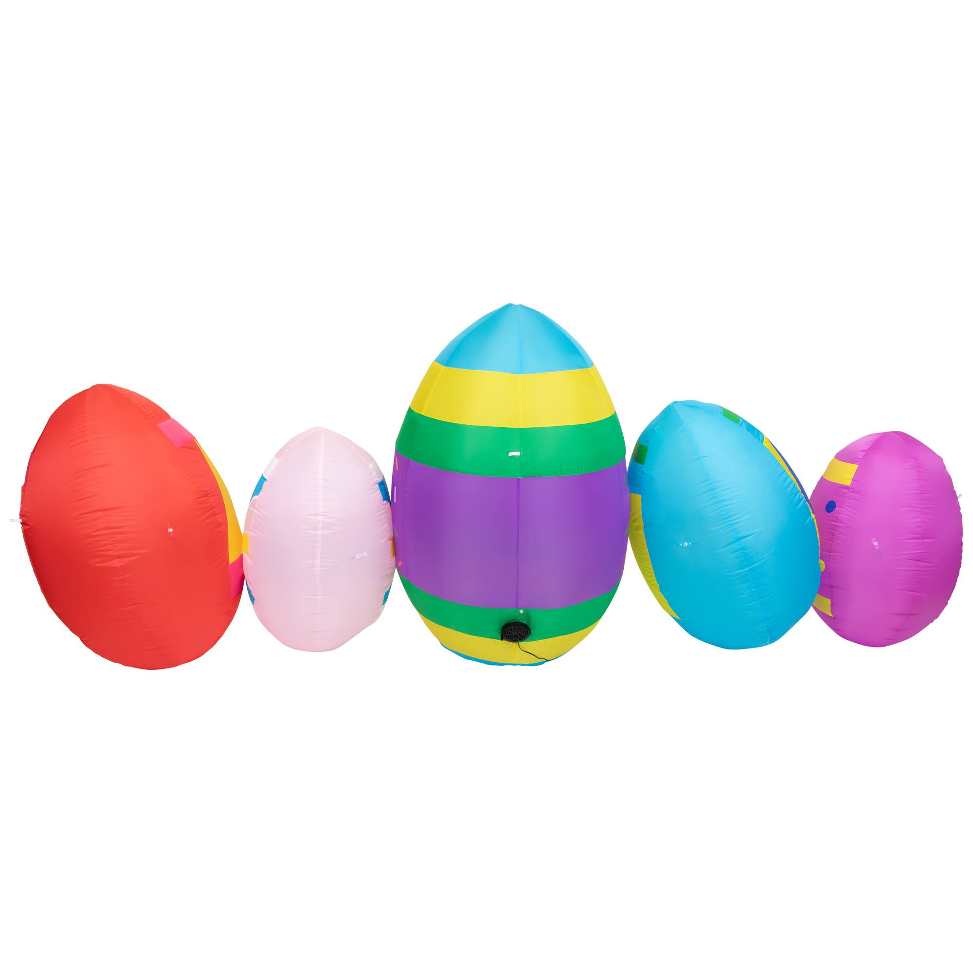 Northlight Inflatable Lighted Easter Eggs Outdoor Decoration 10' Multi ...