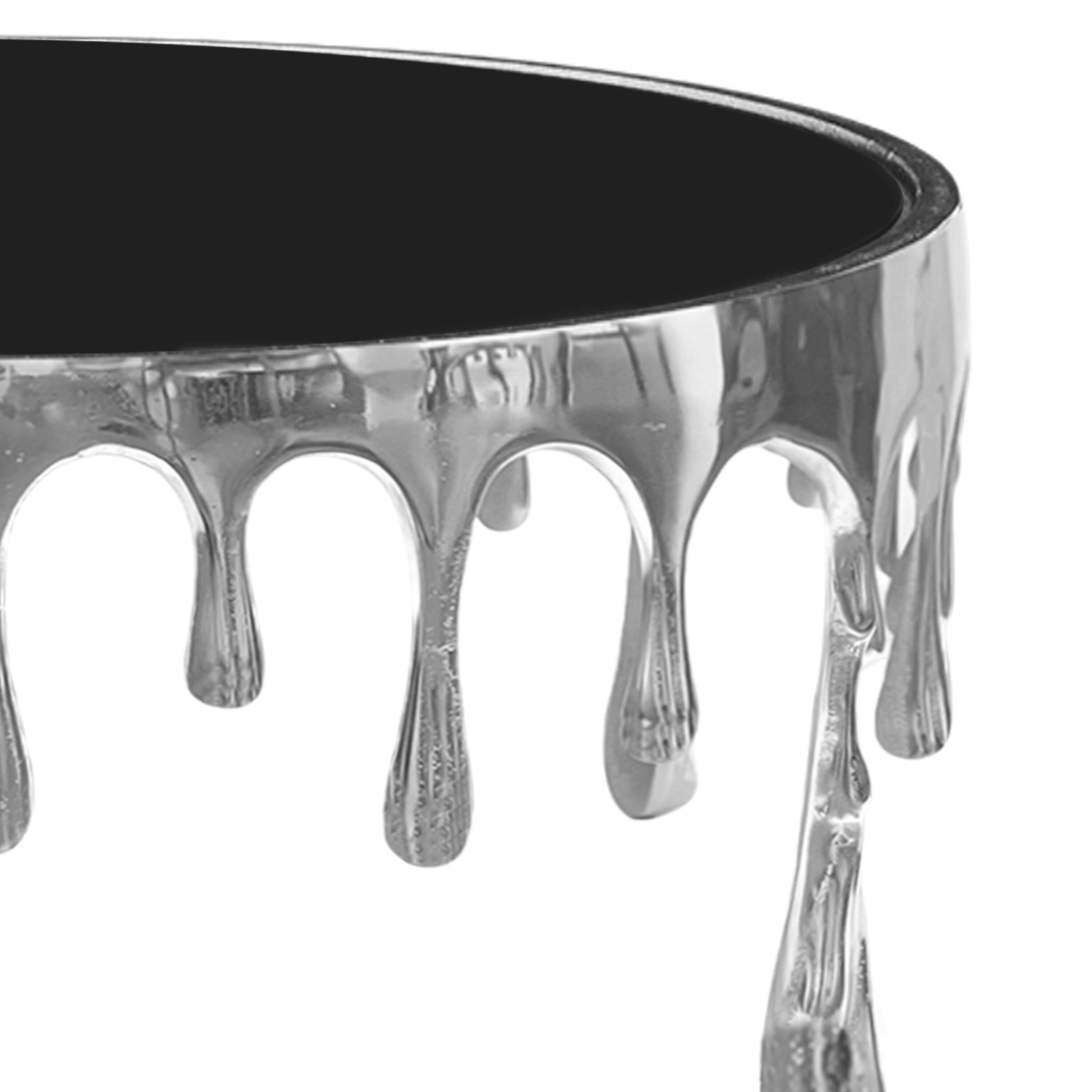 Manhattan Lane Capri Coffee Table | 36 Inch Round Glass Top | Melting ...