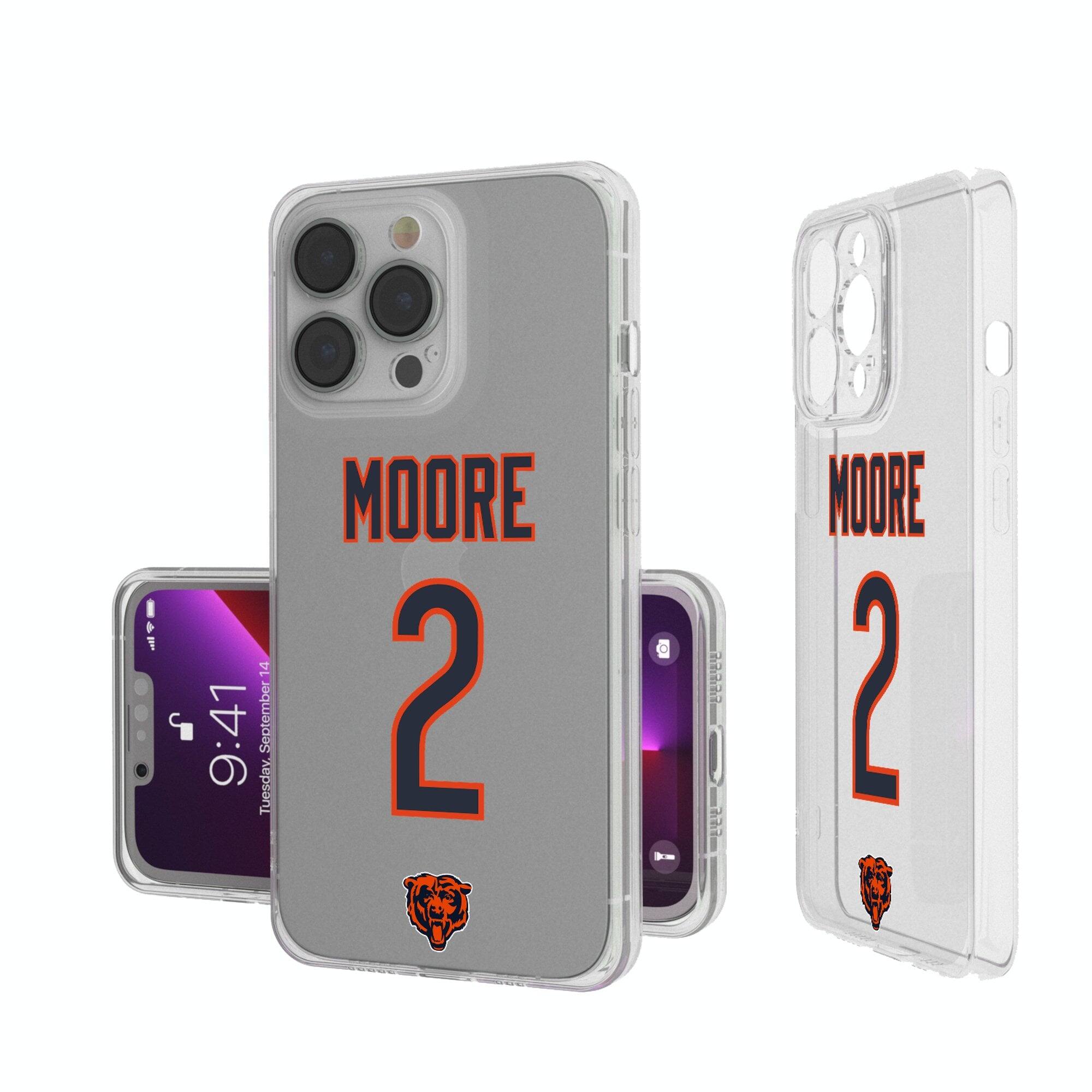 Keyscaper NFL D.J. Moore Chicago Bears iPhone Clear Case 14 Multicolor ...
