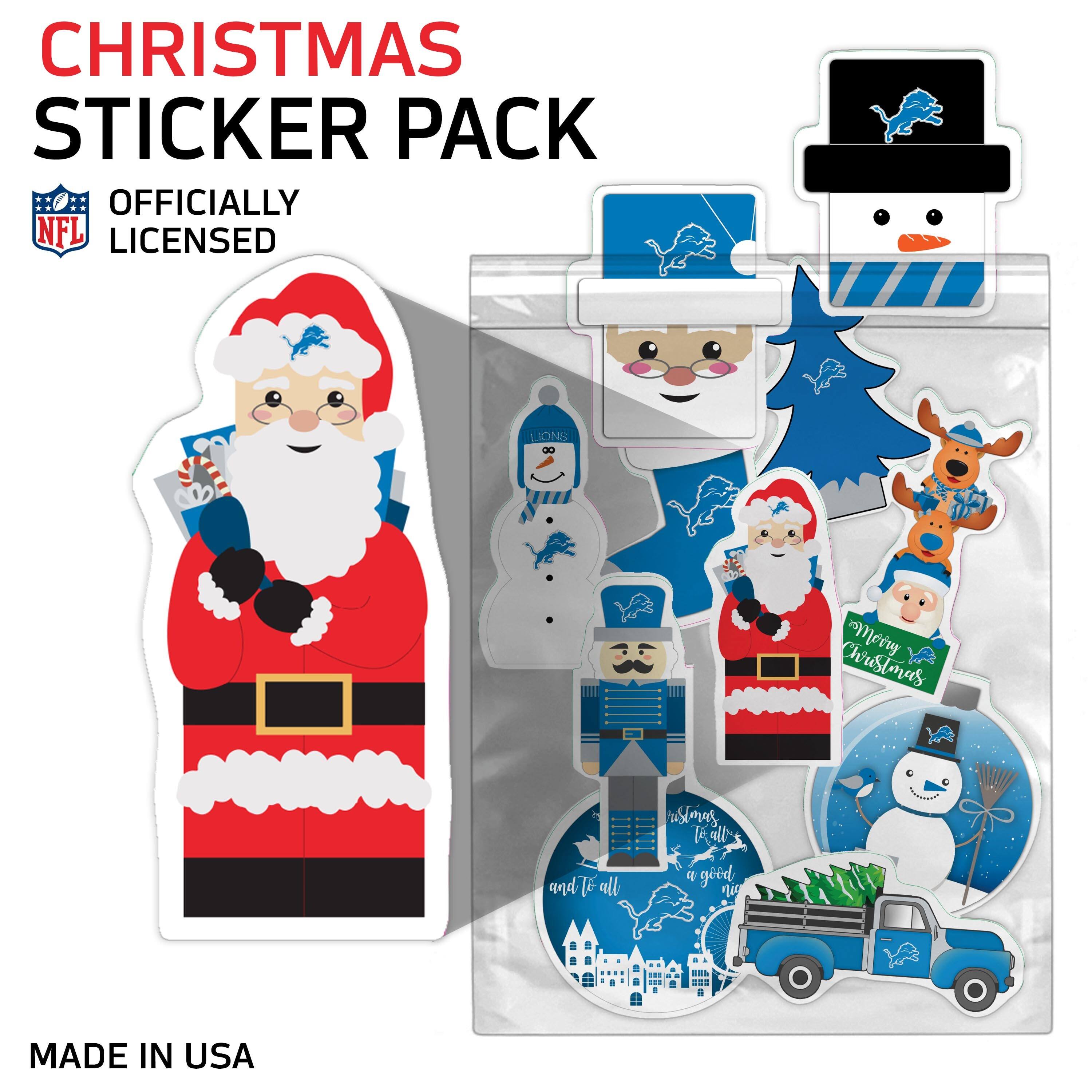 Fan Creations Detroit Lions Holiday Sticker Set Multicolor 202459250 ...