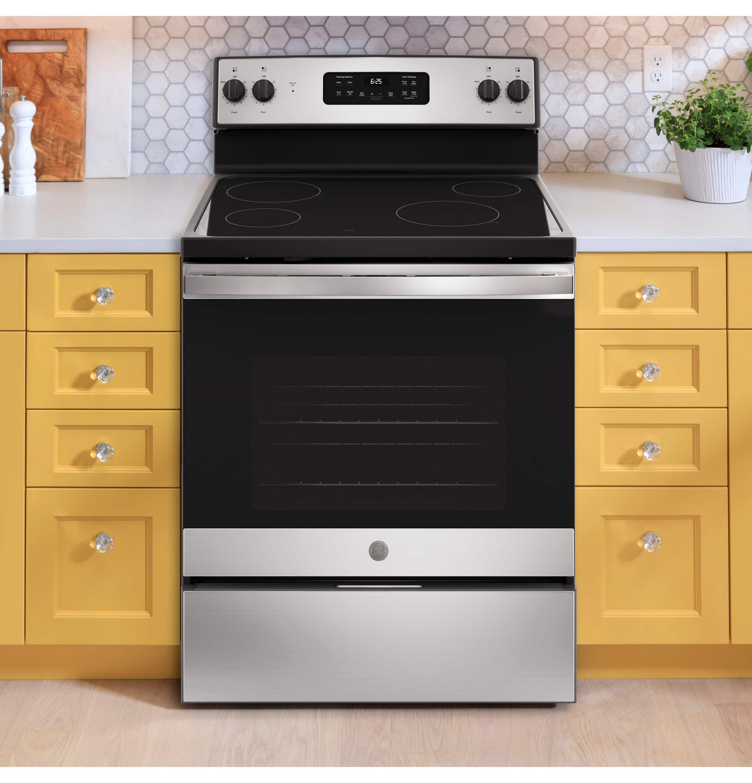 Best Buy: GE 5.3 Cu. Ft. Freestanding Electric Range with Self-cleaning ...