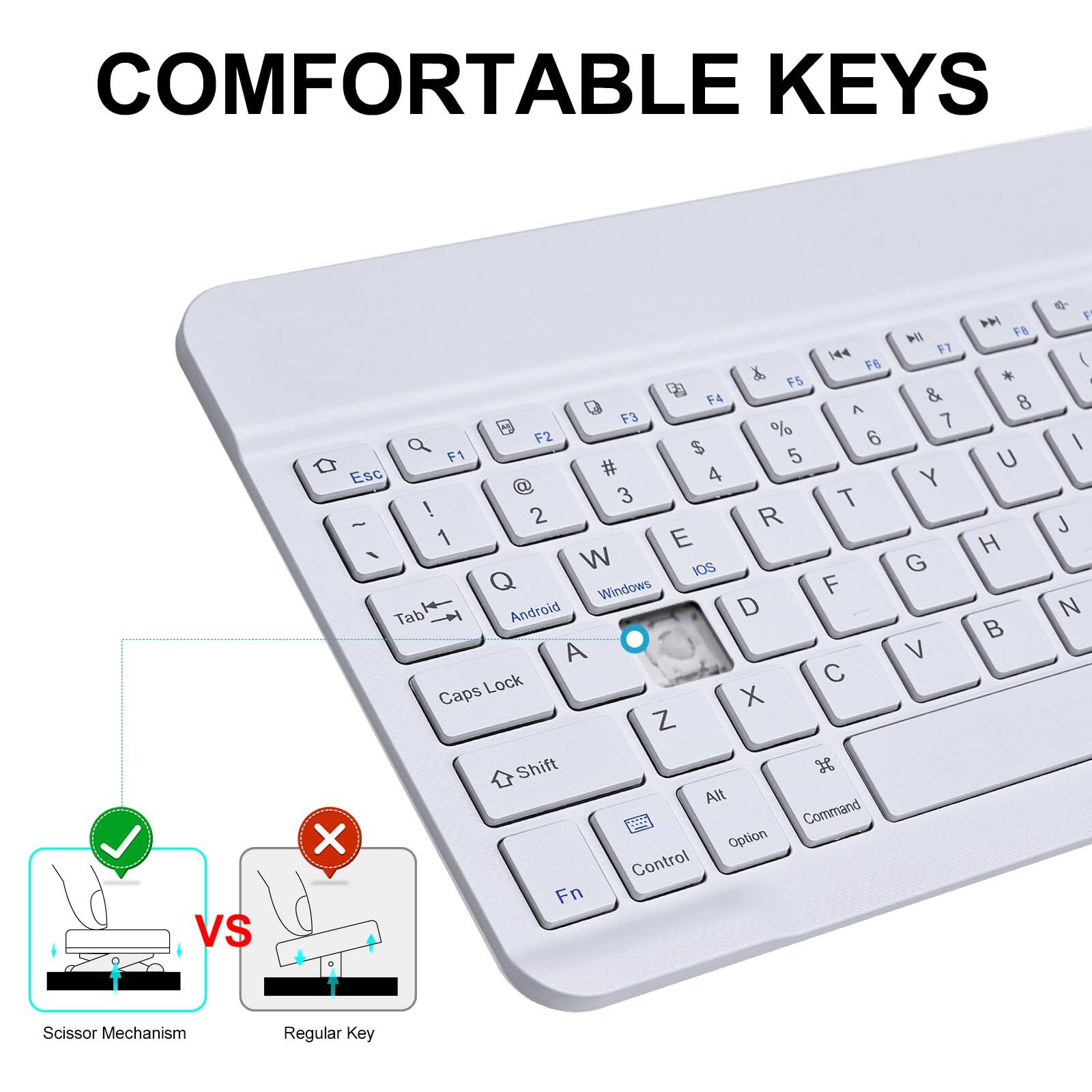 Pacoar Cade Ultra slim 5.0 Rechargeable Wireless For Ipad 10th 8th/pro ...