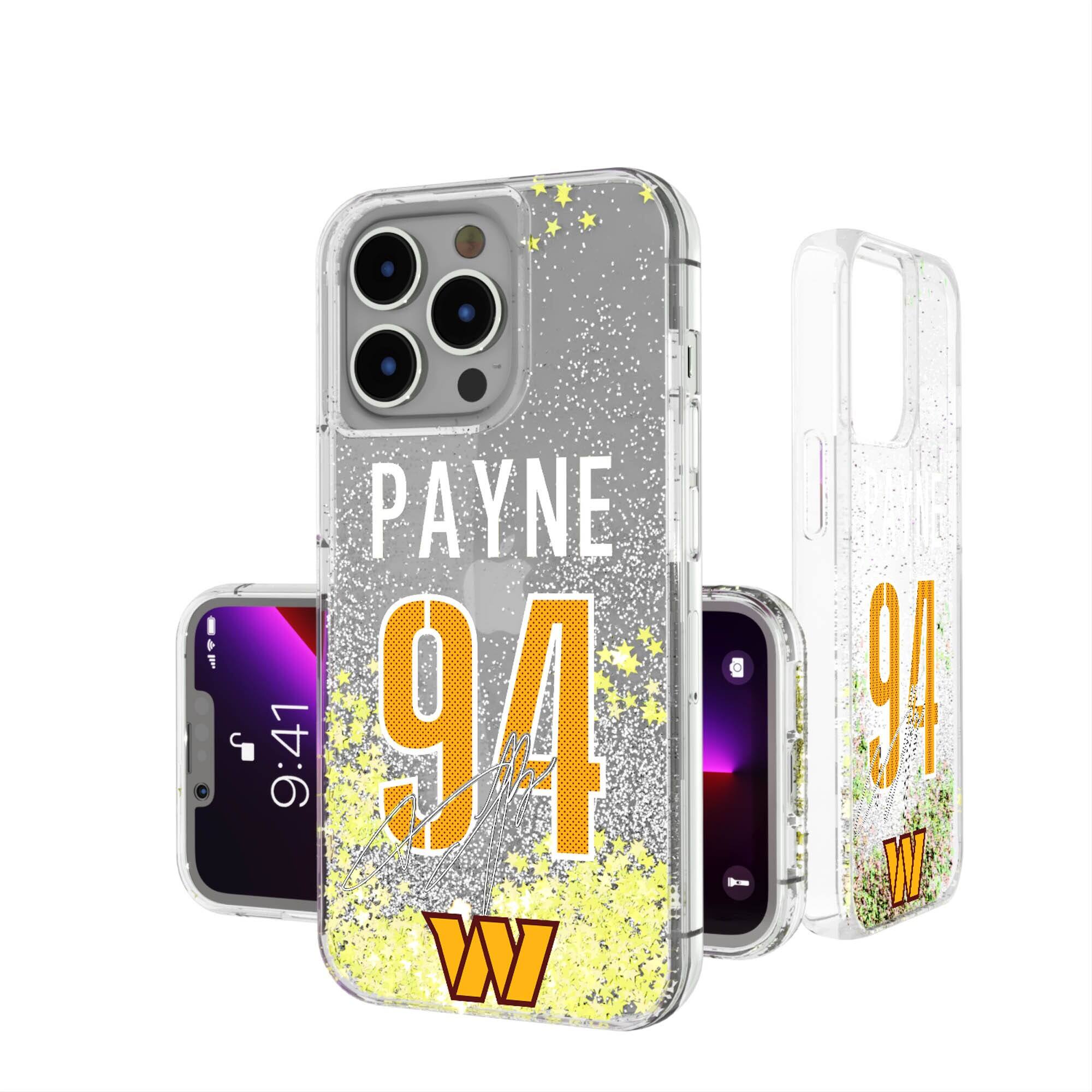 Keyscaper NFL Daron Payne Washington Commanders iPhone Glitter Phone ...