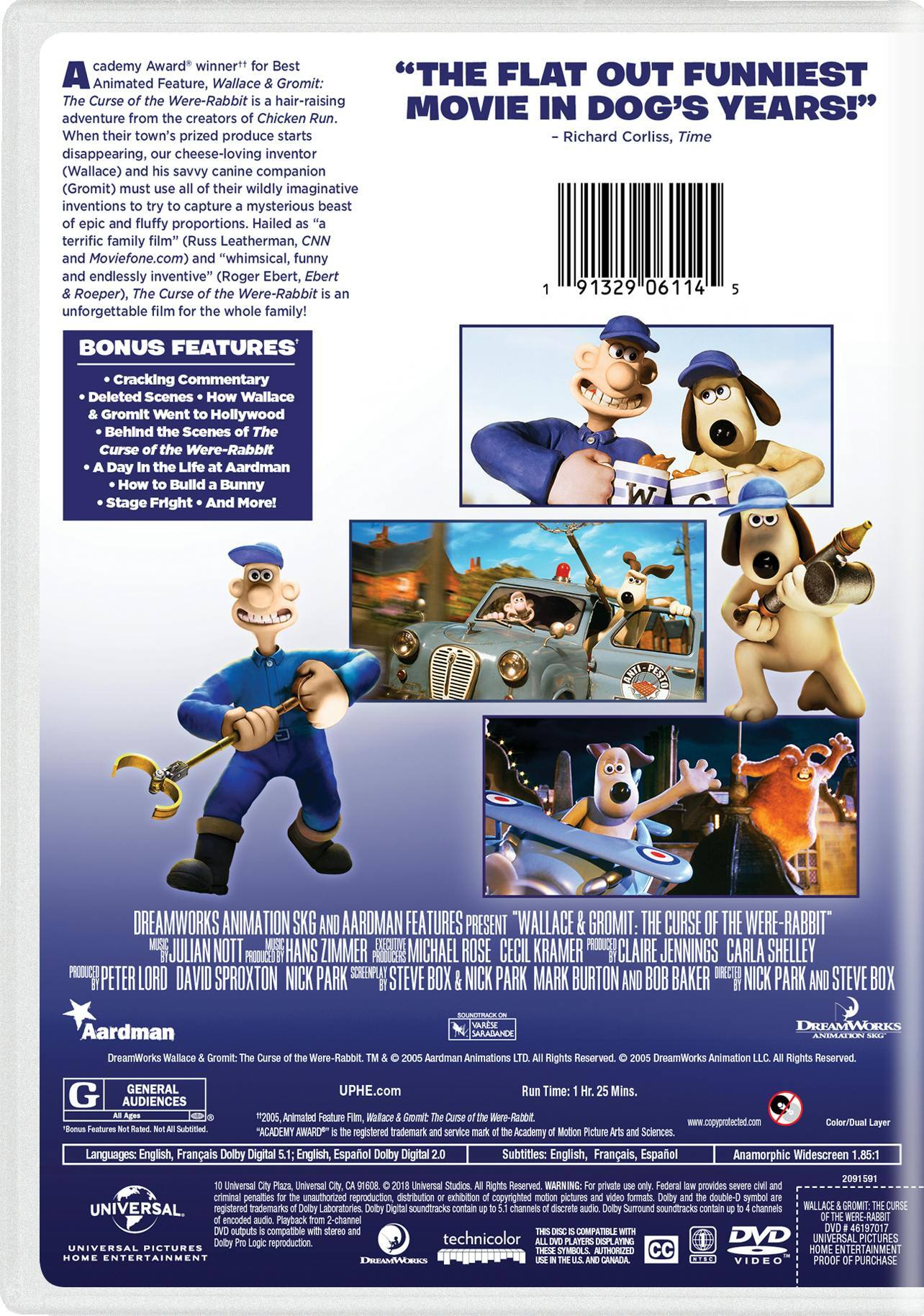 Wallace and Gromit: The Curse of the Were rabbit (DVD New Box Art) [DVD ...