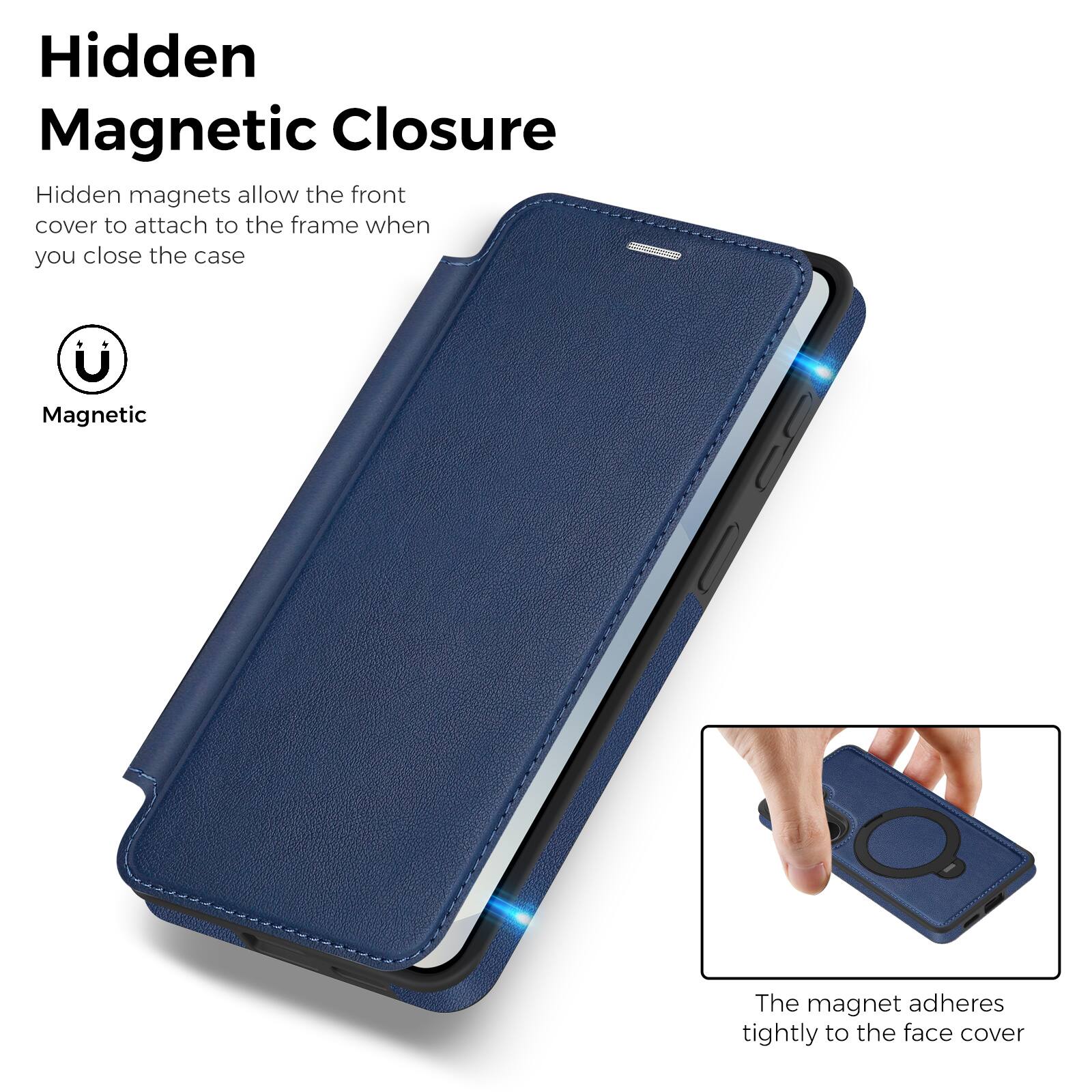 Dteck For Samsung Galaxy A56 Shockproof Leather RFID Blocking Card ...