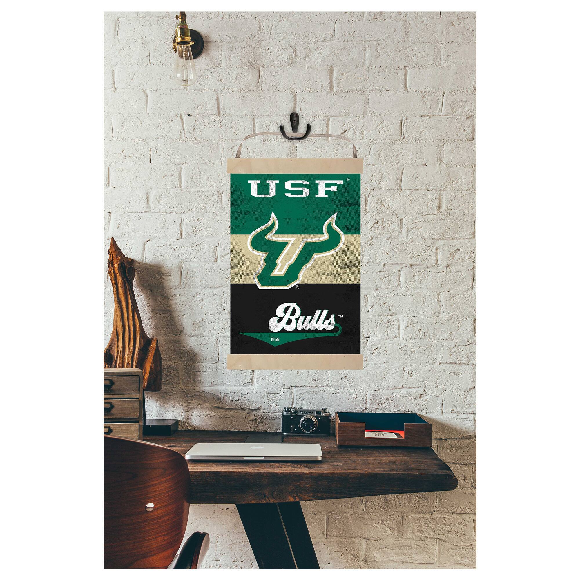 Jardine South Florida Bulls Retro Logo Banner Sign Green 4966650 - Best Buy
