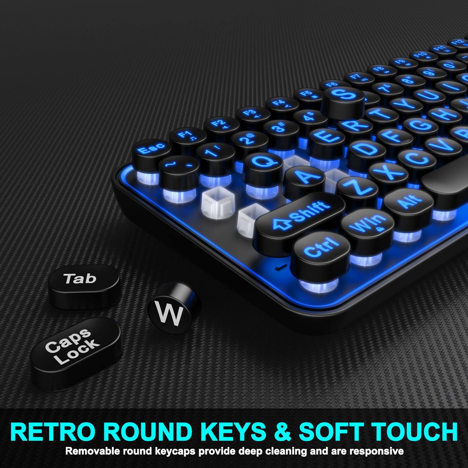 Cedar Assembly Large Print Backlit Wired Usb Lighted Computer Keyboards ...