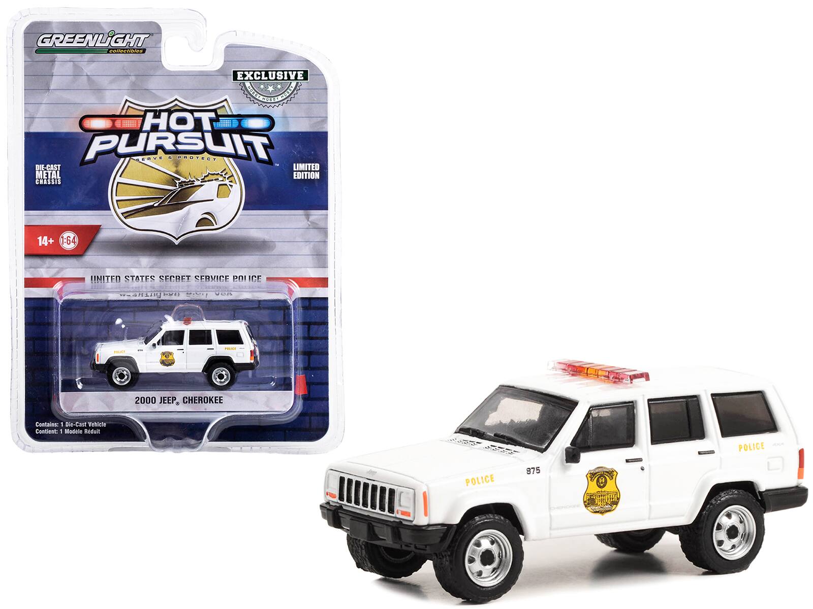 Greenlight 2000 Jeep Cherokee "United States Secret Service Police ...