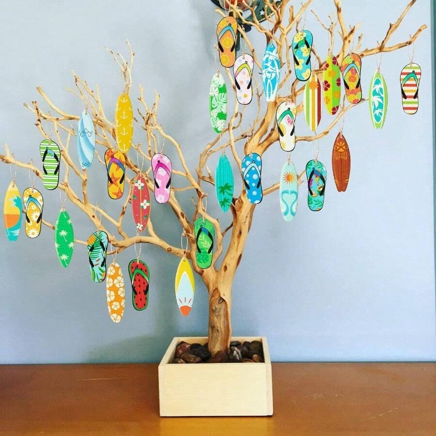 Live At Space Summer Decorative Hanging Ornaments 31Pcs Surfboard ...
