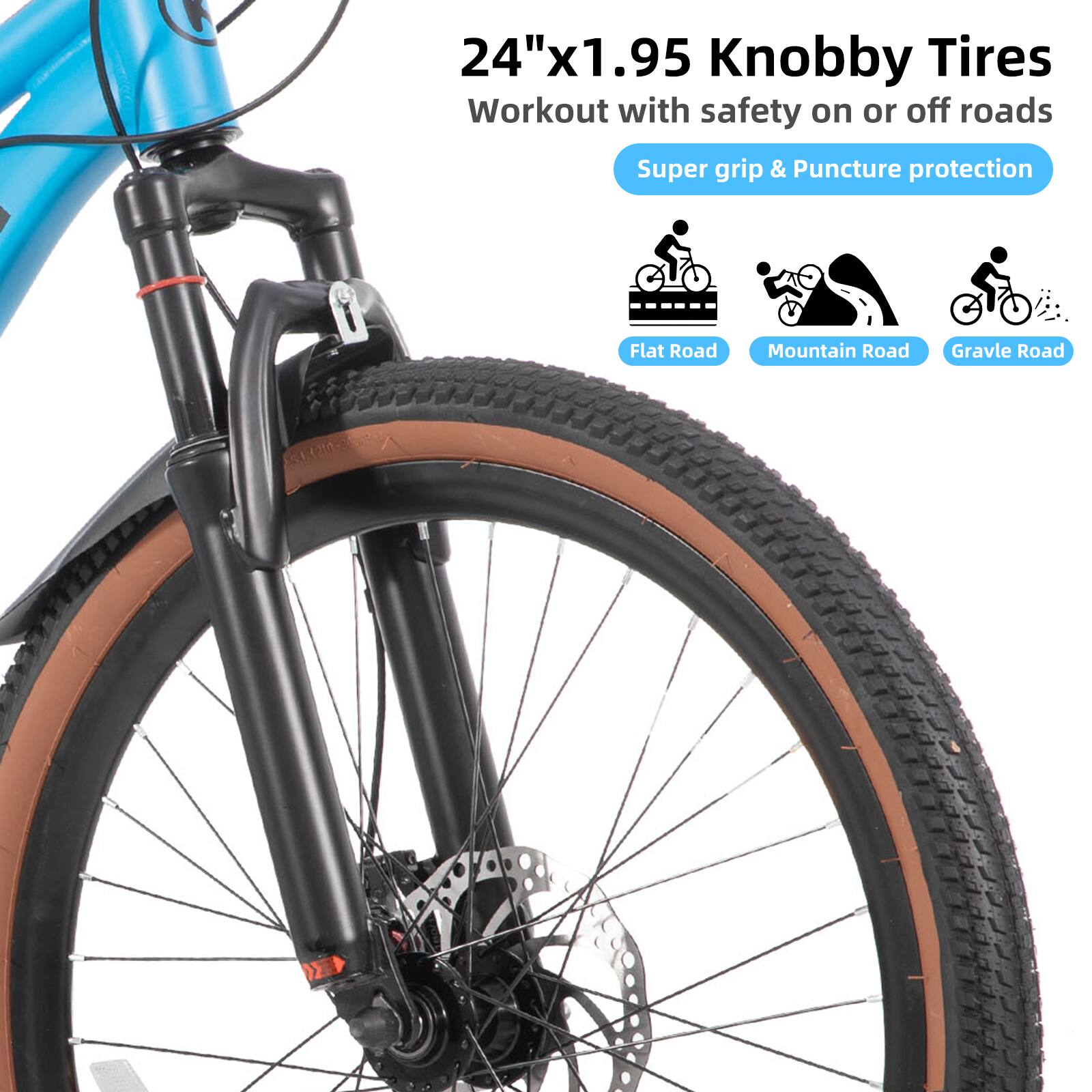 JOYSTAR KEANO Huntaway 24 Inch Kids Mountain Bike for Boy Girl Ages 8 ...