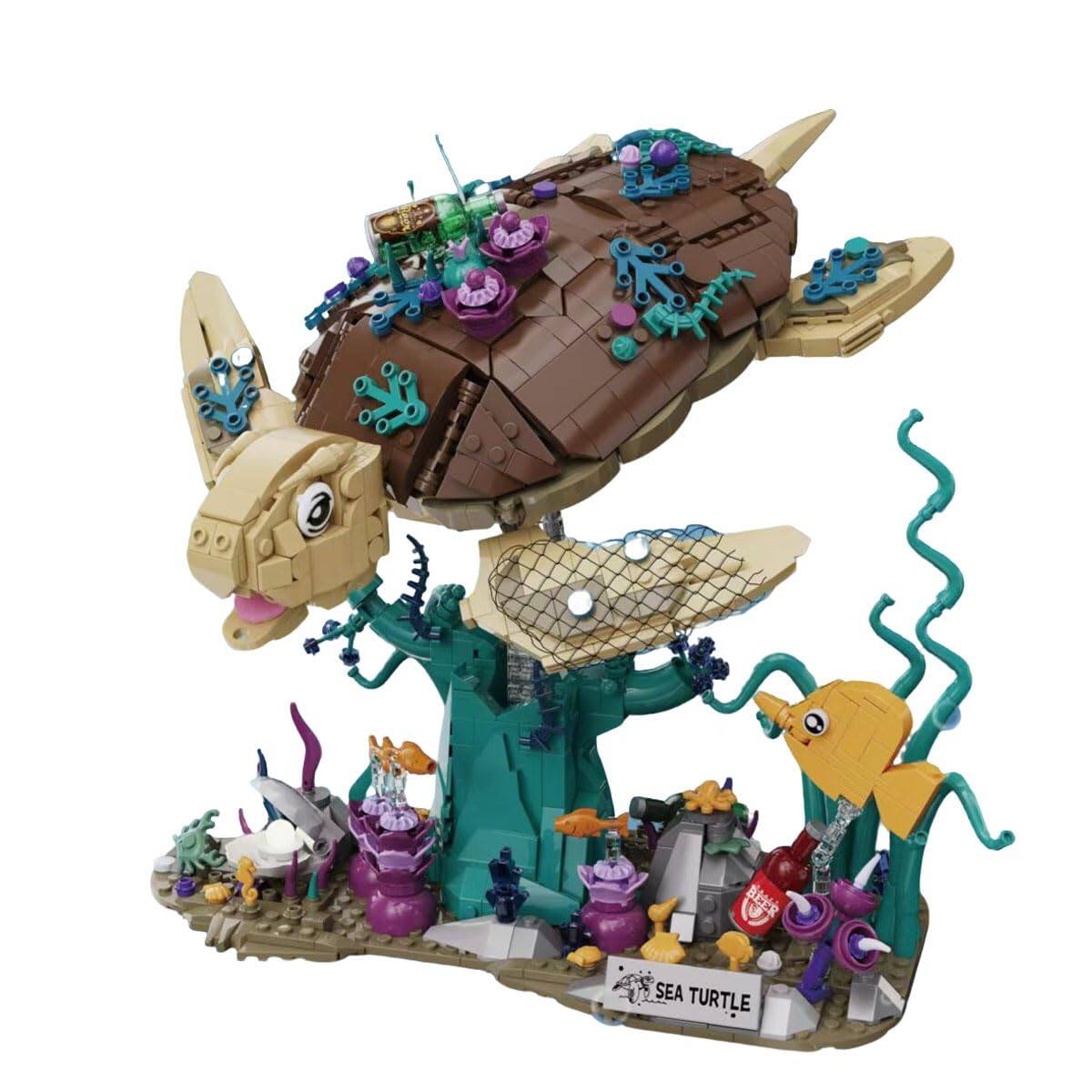 EZTW1 Turtle Building Sets Sea Animal Blocks Compatible With Adult For ...