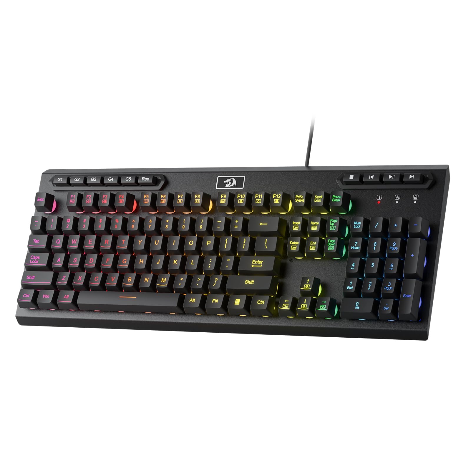 REDS Spade - K513 Rgb Membrane Gaming Standard Linear Mechanical feel W ...