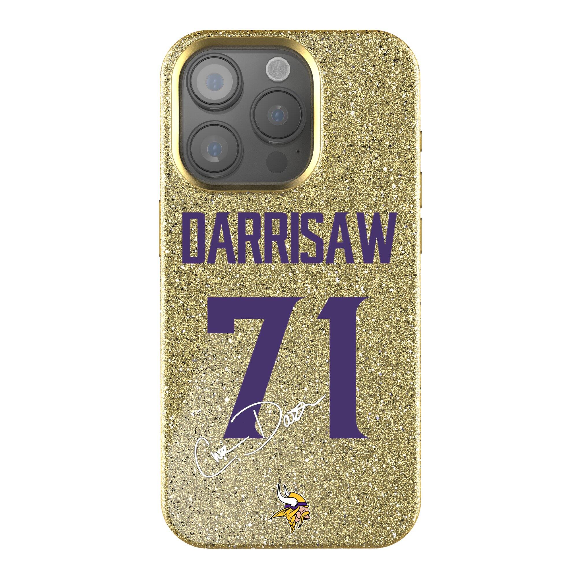 Keyscaper NFL Christian Darrisaw Minnesota Vikings Bling iPhone Case 14 ...