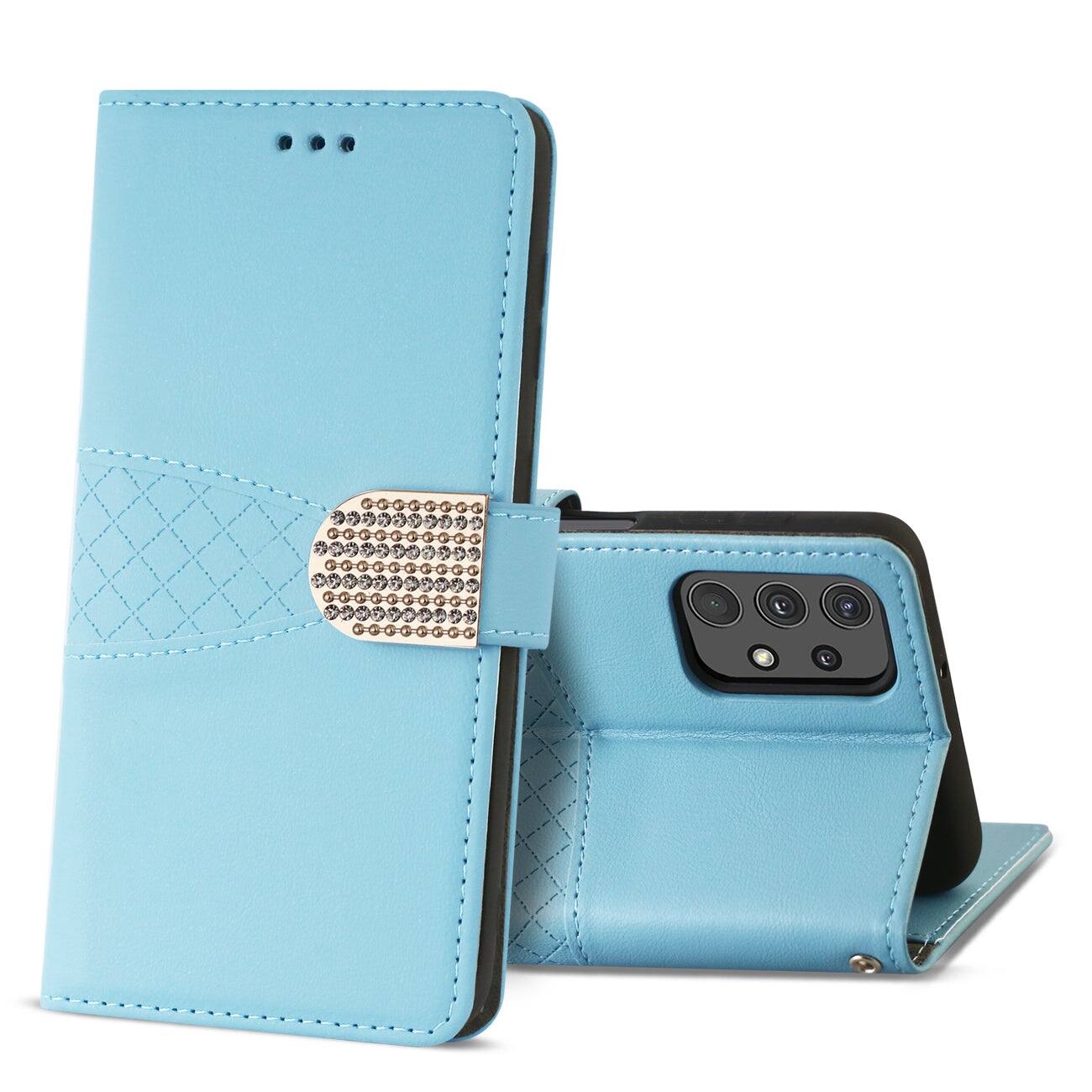 Reiko Samsung Galaxy A32 5G 3 In 1 Wallet Case In Blue - Best Buy