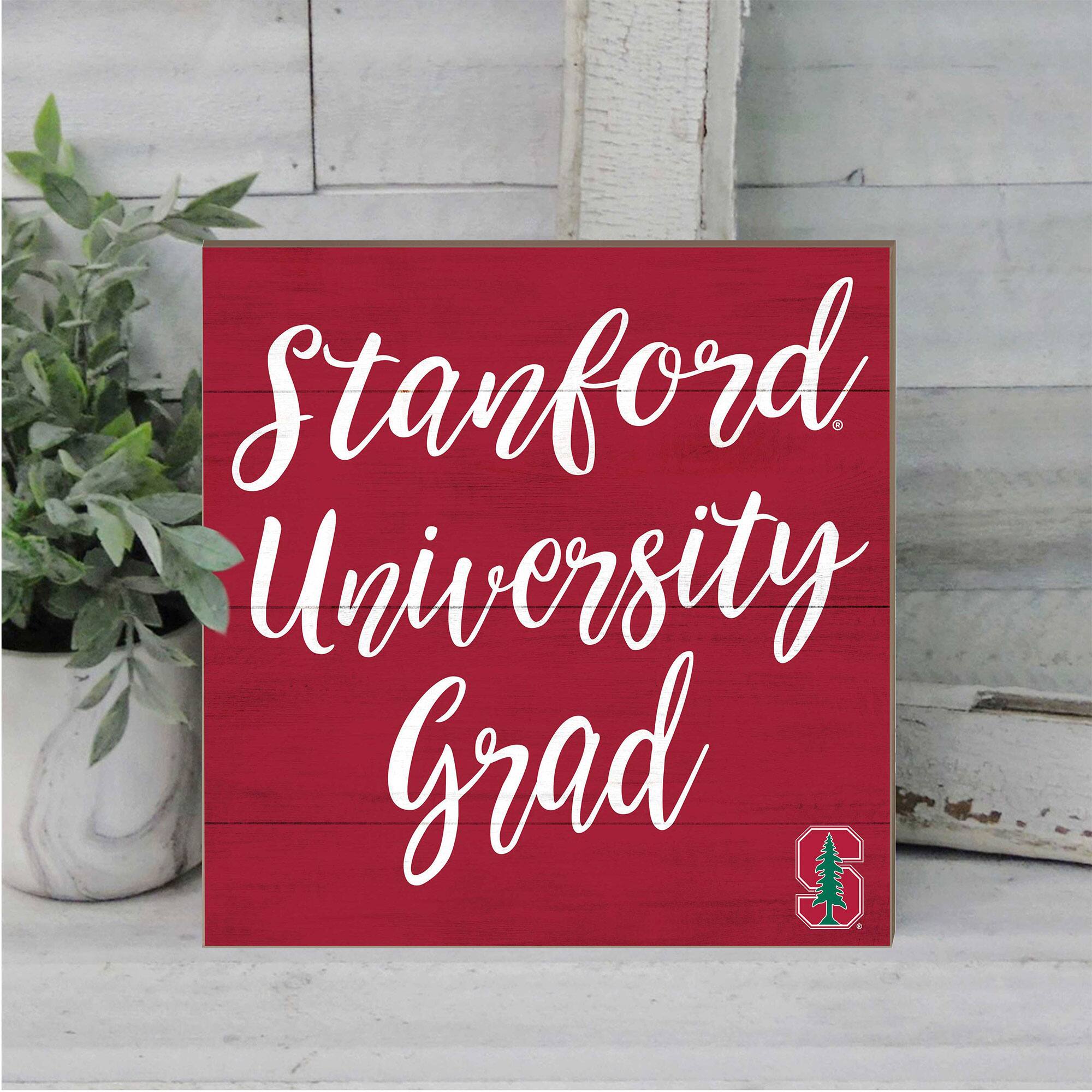 Jardine Stanford Cardinal 10" x 10" Grad Plaque Red 200834914 - Best Buy