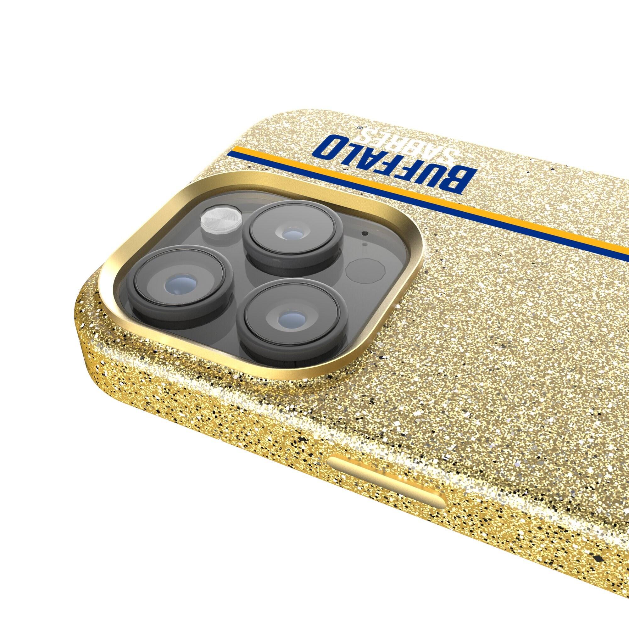 Keyscaper NHL Buffalo Sabres Sidebar Bling iPhone Case 15 Gold ...