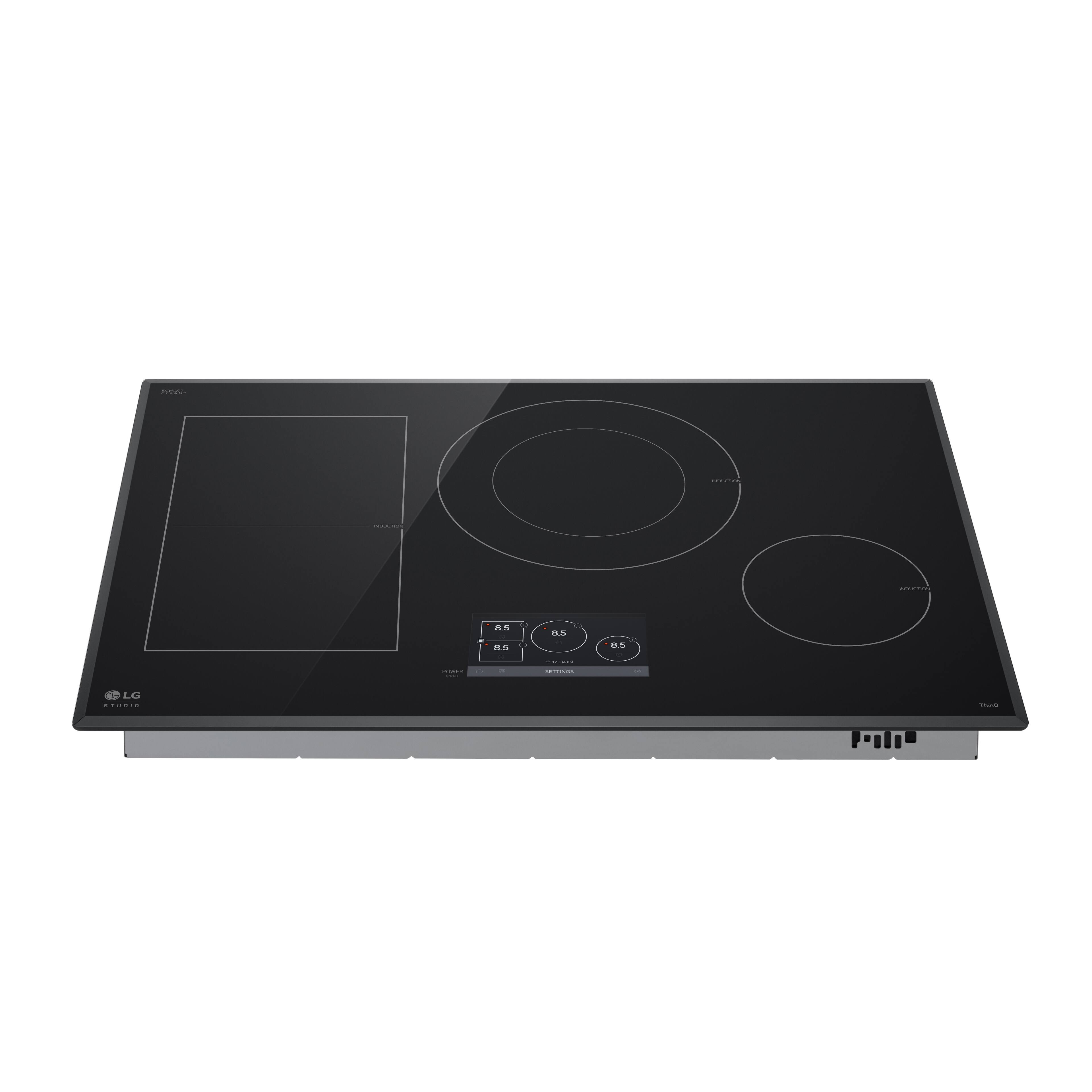 LG STUDIO 30” Built In Smart Electric Induction Cooktop with 4 Burners ...