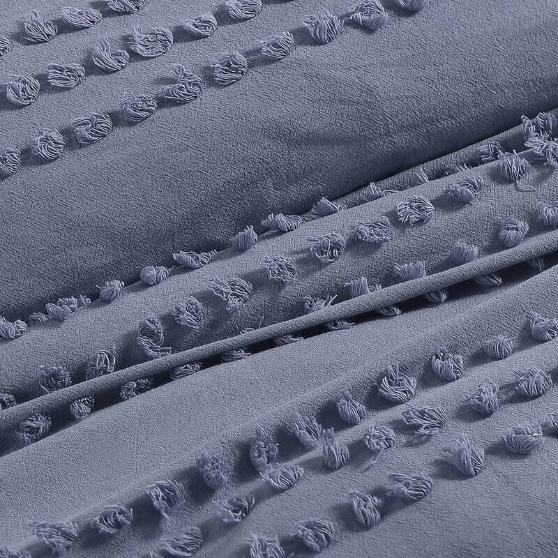 Hivvago King size 5 Piece 100 Percent Cotton Clip Dot Boho Comforter ...