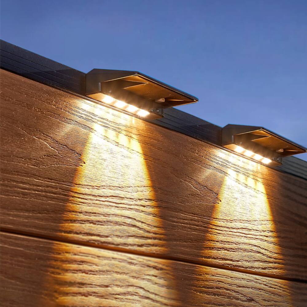 Auledio 2PCS Light 4LED Solar Step Light Box with Charged Surcharge ...