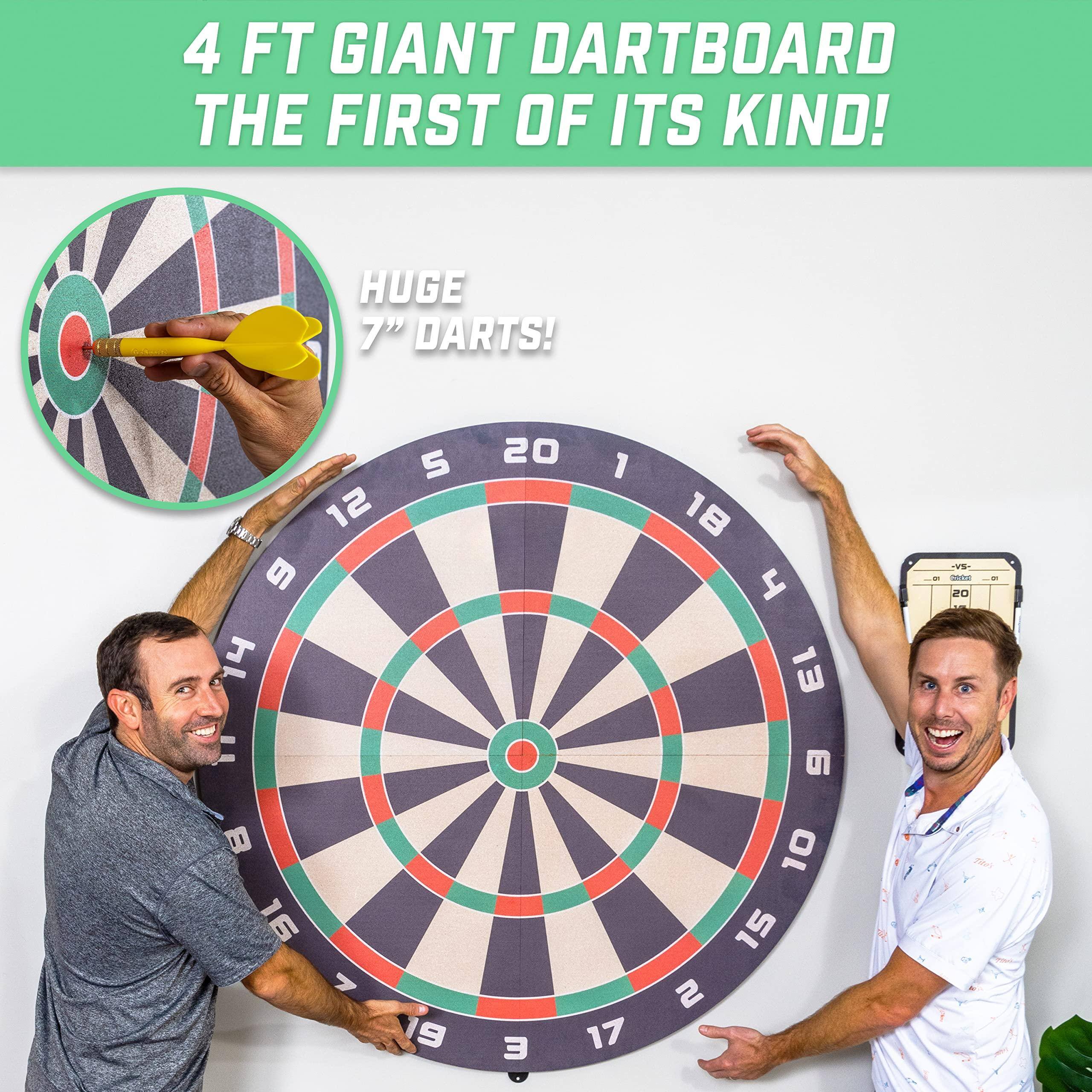 Skar Audio Giant Or 4 Cork Dartboards Includes 12 Darts And Scoreboard ...