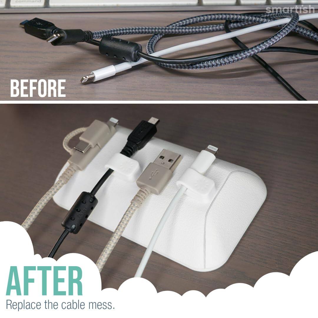 Smartish Magnetic Cord Holder Bigger Cable Wrangler Desktop Charger ...
