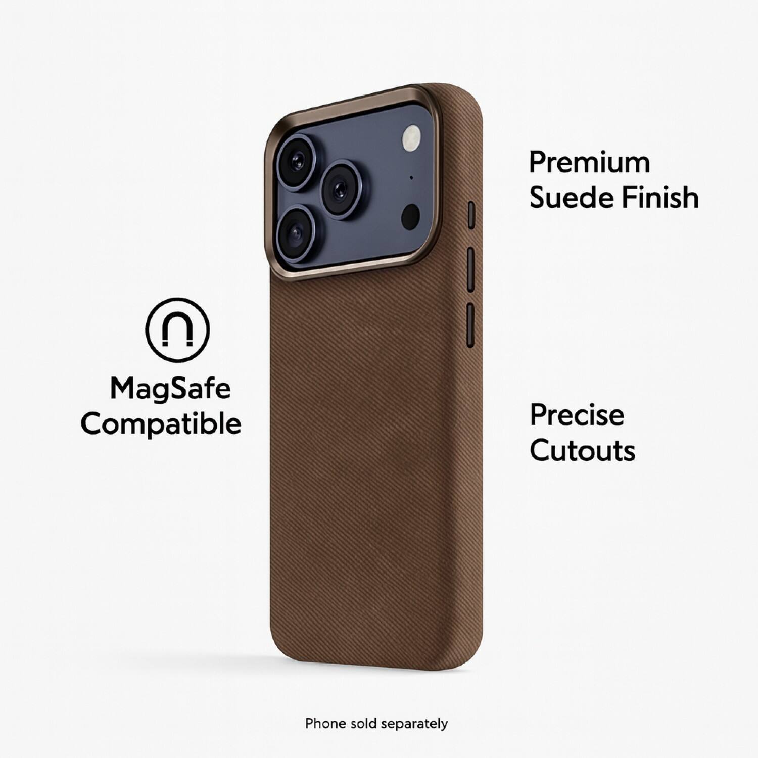 SaharaCase Apple iPhone 17 Pro Max Suede Leather Case | Premium Suede ...