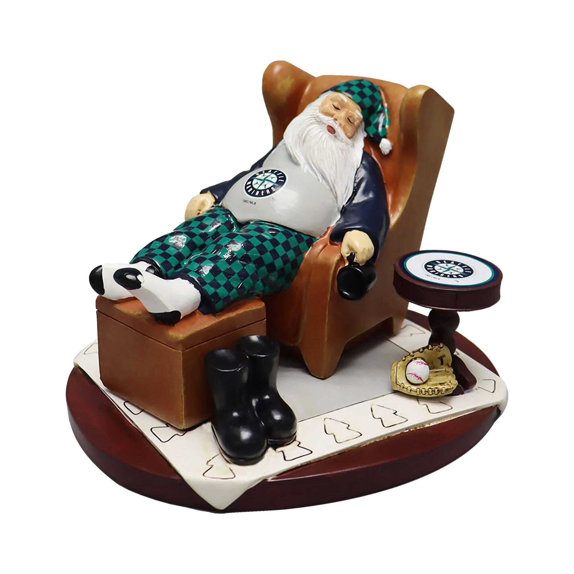 The Memory Company Seattle Mariners Resting Santa Figurine Navy ...