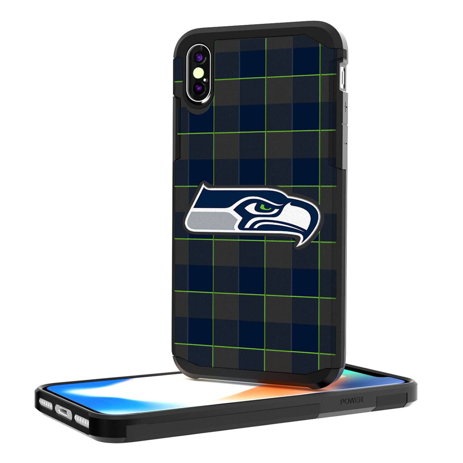 Keyscaper NFL Seattle Seahawks iPhone Rugged Plaid Design Case 13 Pro ...