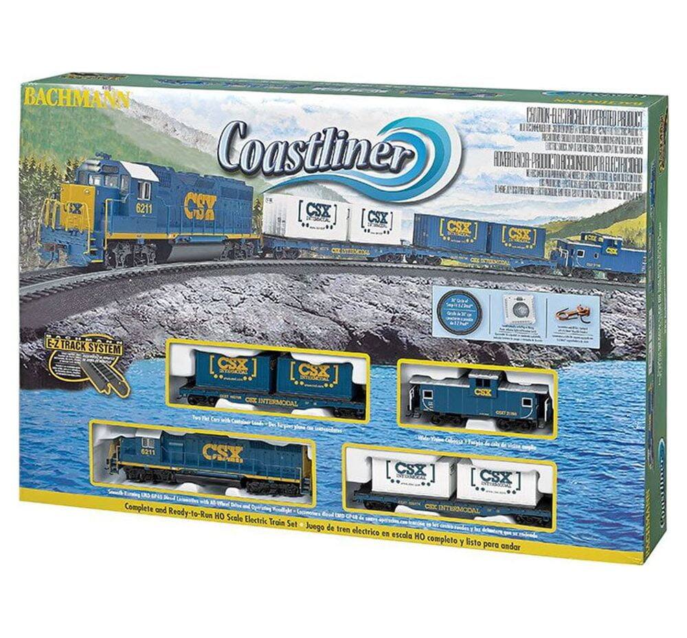 Bachmann Trains HO Scale Coastliner Ready To Run Electric Train Set ...