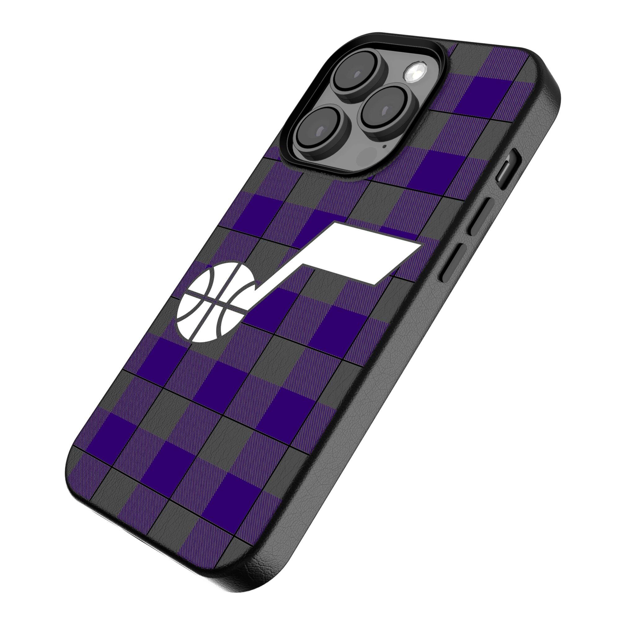 Keyscaper NBA Utah Jazz Plaid Magnetic Bump iPhone Case 14 Plus Black ...