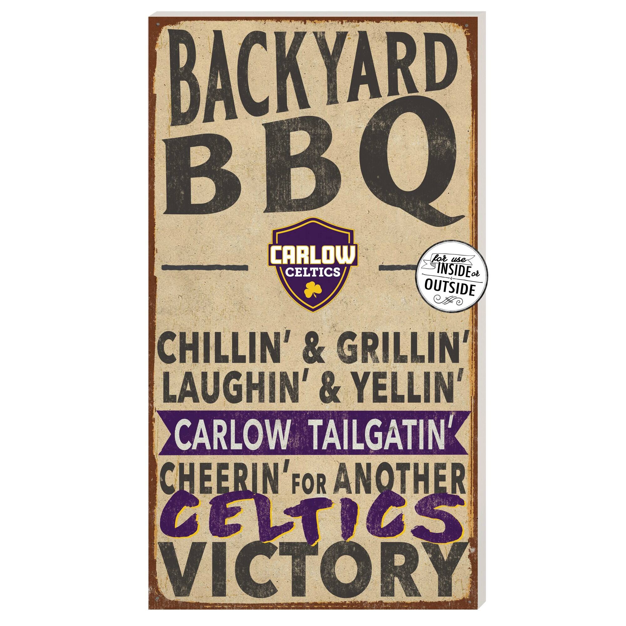 Jardine Carlow University Celtics 11" x 20" Indoor/Outdoor BBQ Sign ...