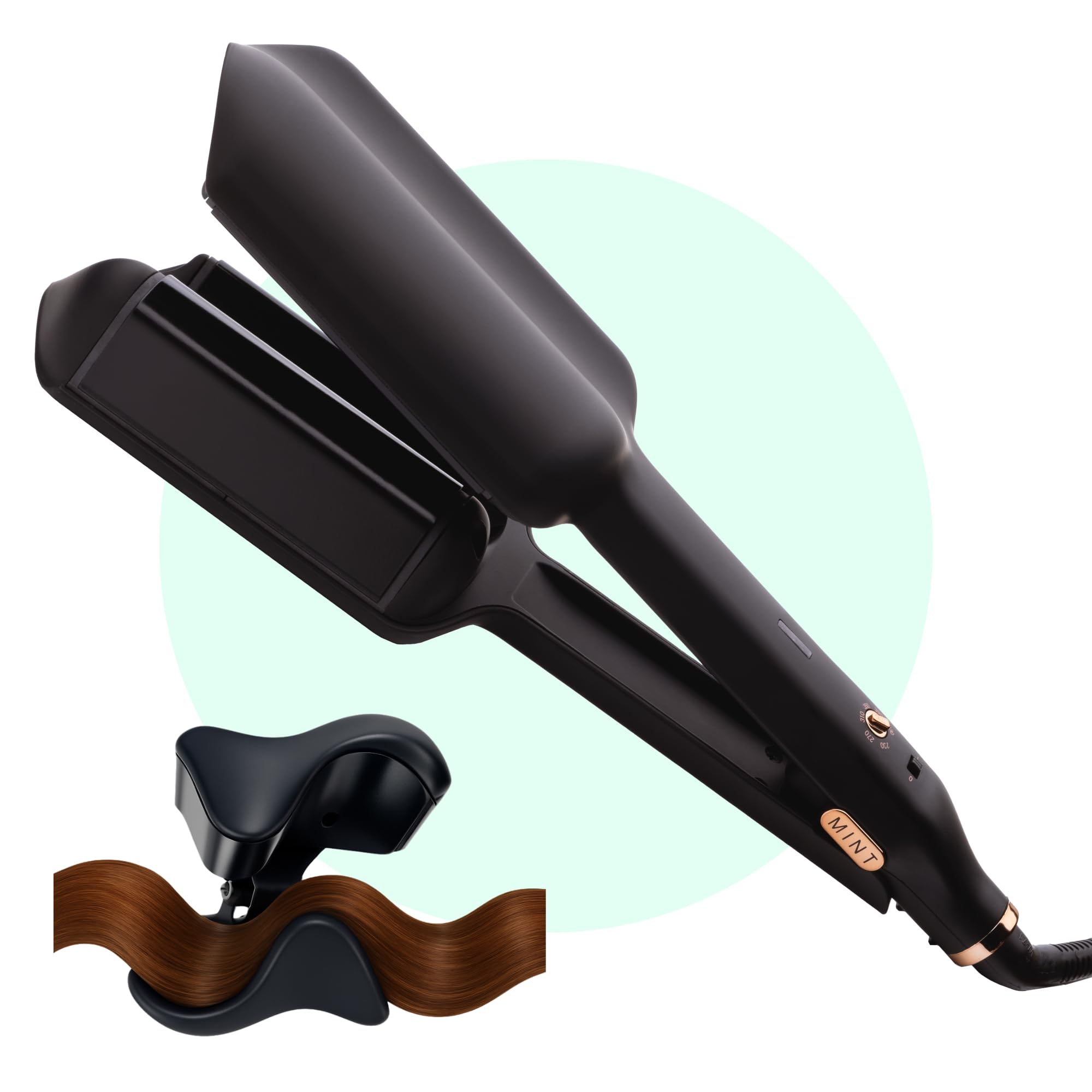 TECH SAFARI Double Mermaid Hair Waver Long Ionic Deep Tool Creates ...