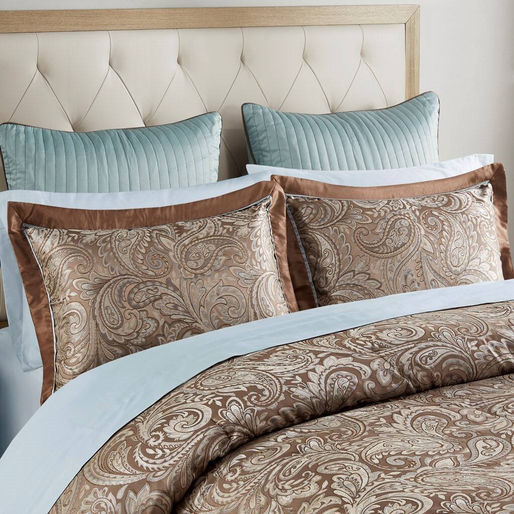 Gracie Mills Thornton Supreme Comfort: 12 Piece Comforter Ensemble with ...