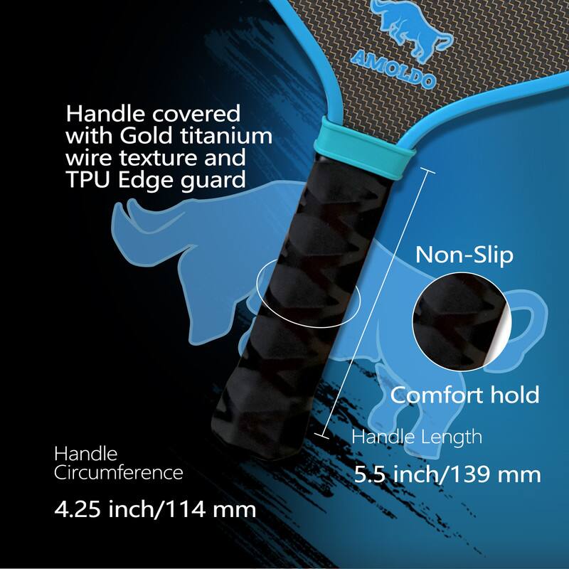 Aukfa Thermoformed Pickleball Paddle – Titanium Wire Texture, 16mm PP ...