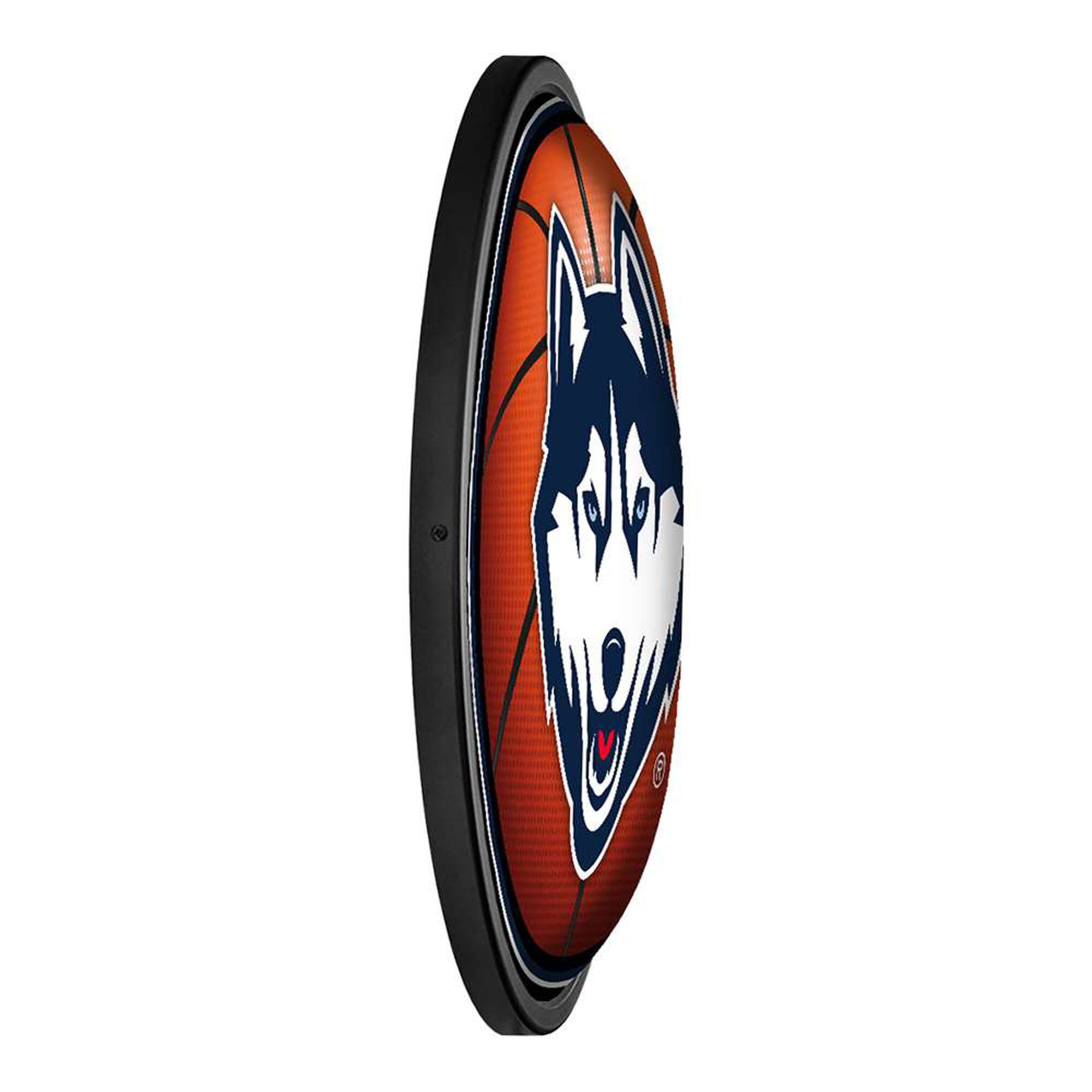 The Fan Brand UConn Huskies Basketball 18'' Round Slimline Illuminated ...