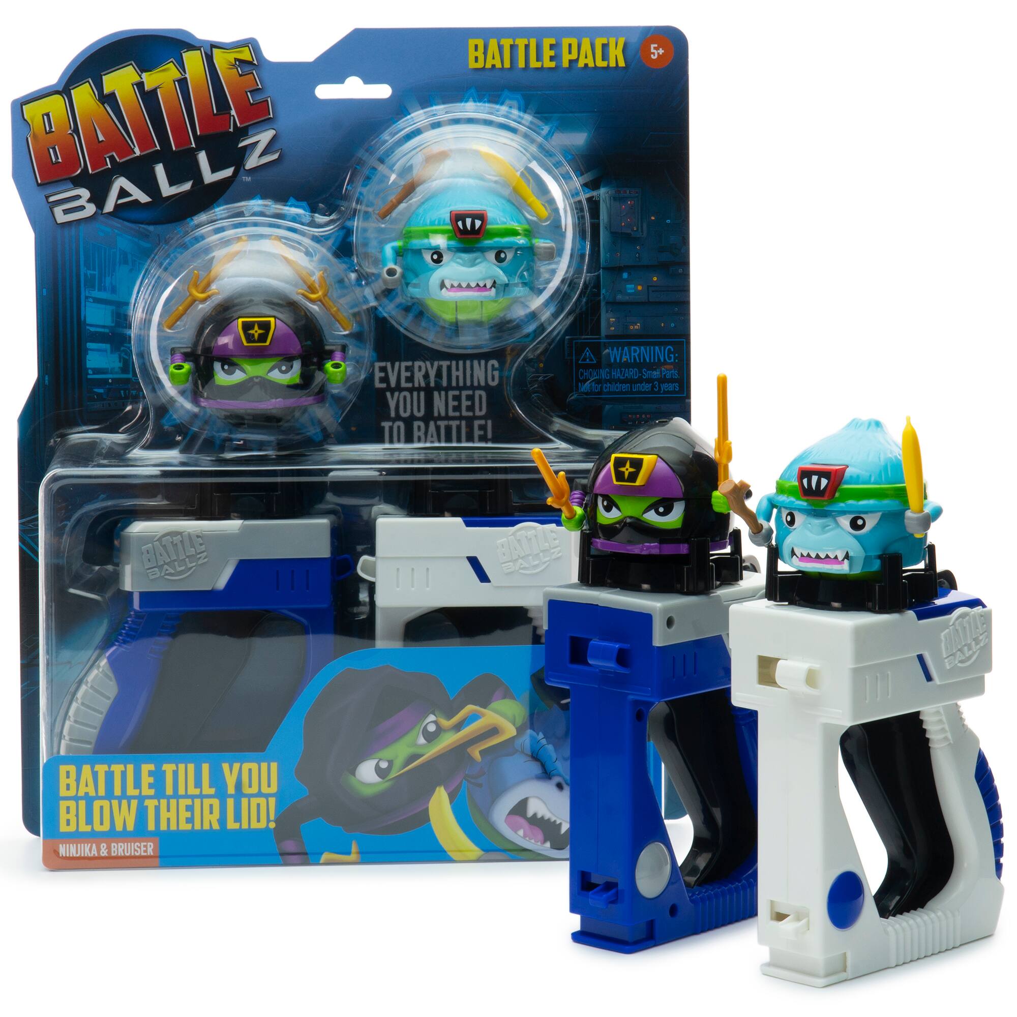 Buzz Bee Toys Battle Ballz: Battle Pack Bruiser & Ninjika 2 Warriors ...
