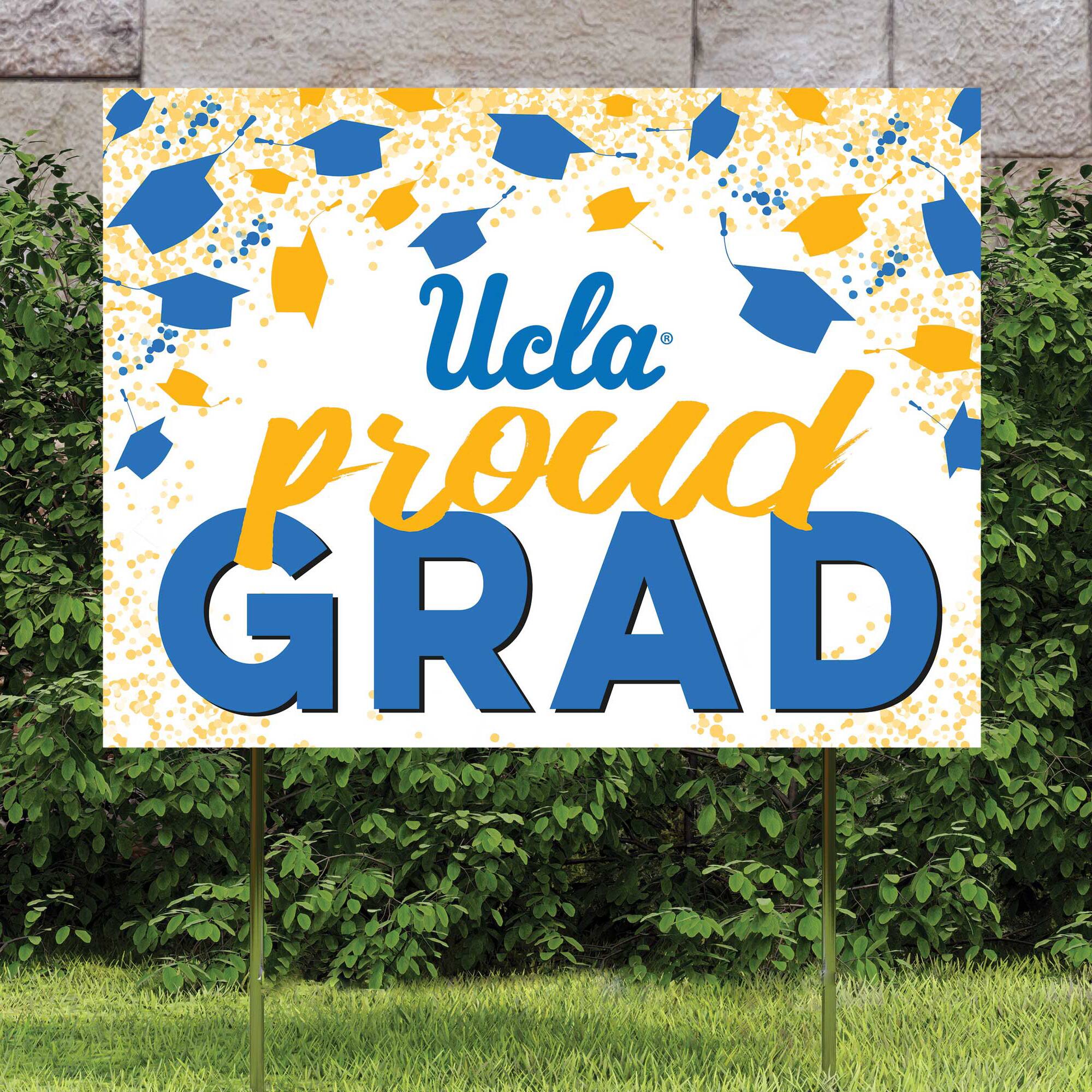Jardine UCLA Bruins 18'' x 24'' Grad Yard Sign White 4965890 - Best Buy
