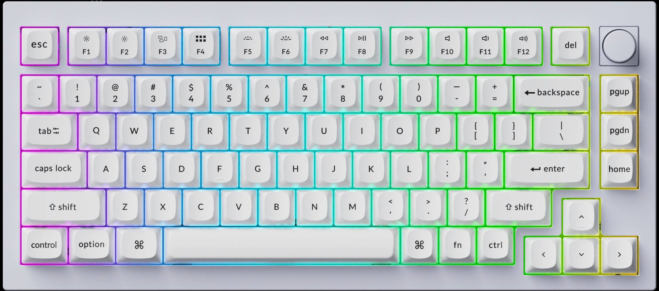 Keychron Q1 75% Custom Wired RGB Mechanical Keyboard with Programmable ...