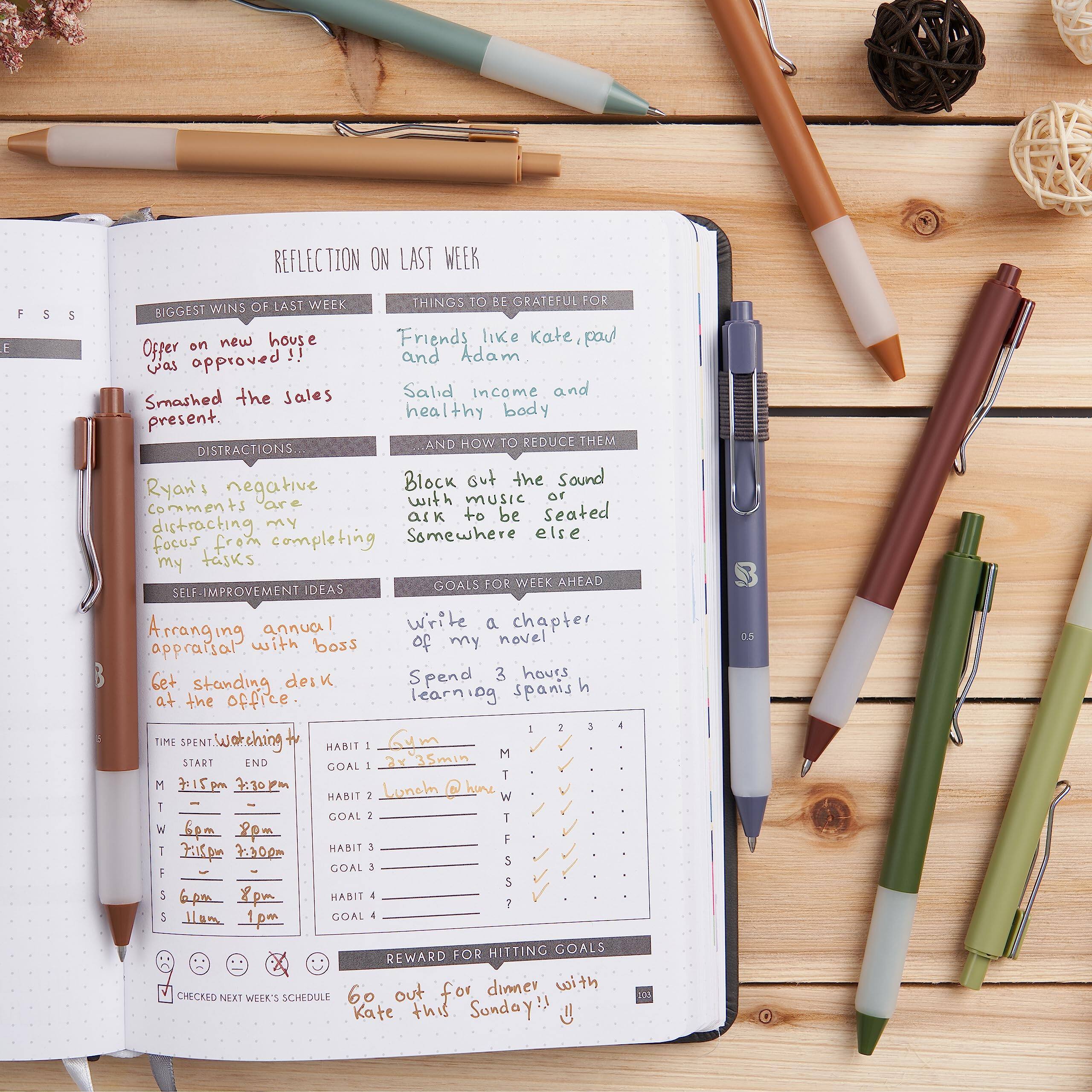 Paradigms Interiors Gel Pens Earthy Matte Finish Smooth Writing No ...