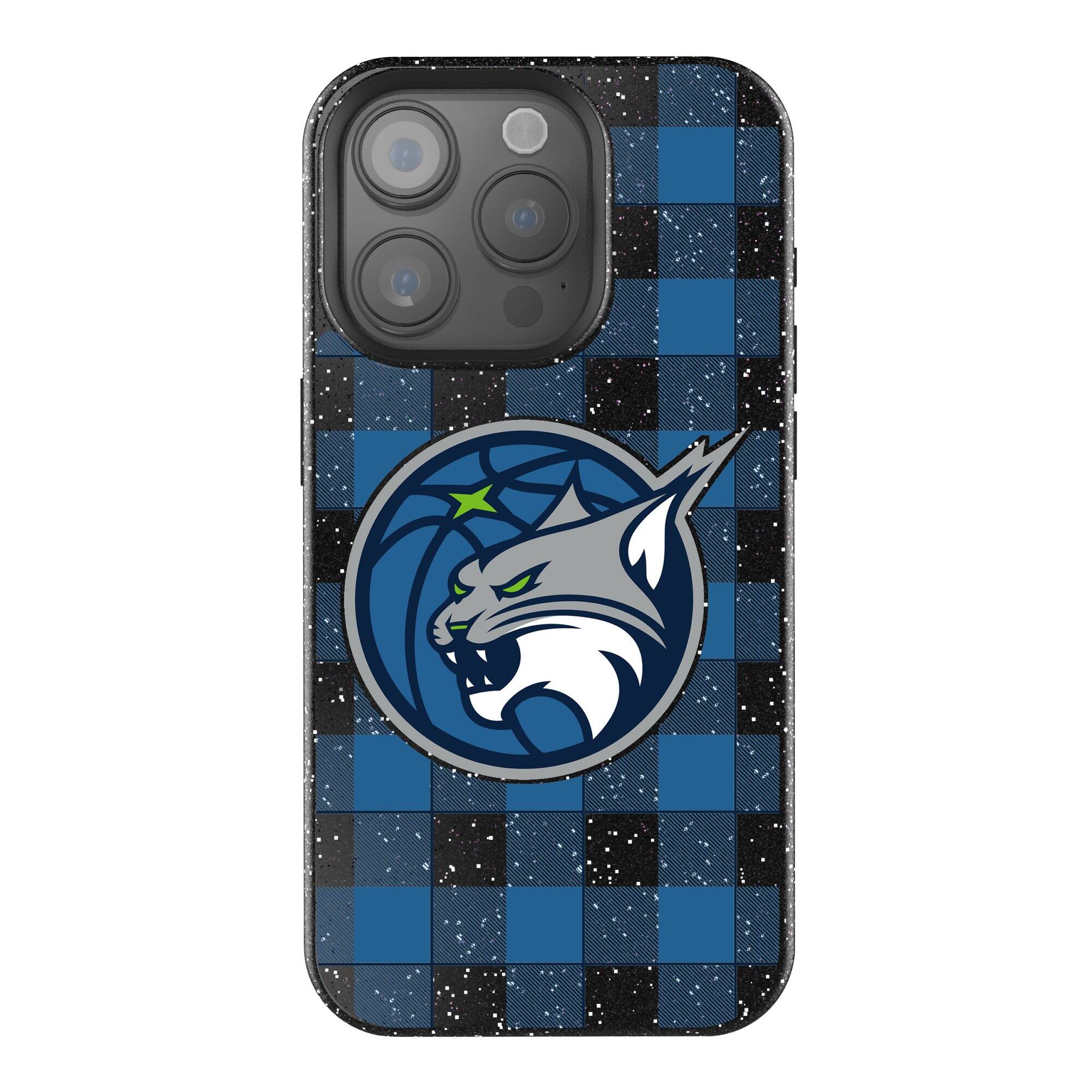 Keyscaper WNBA Minnesota Lynx Plaid Bling iPhone Case 16 Pro Max Black ...