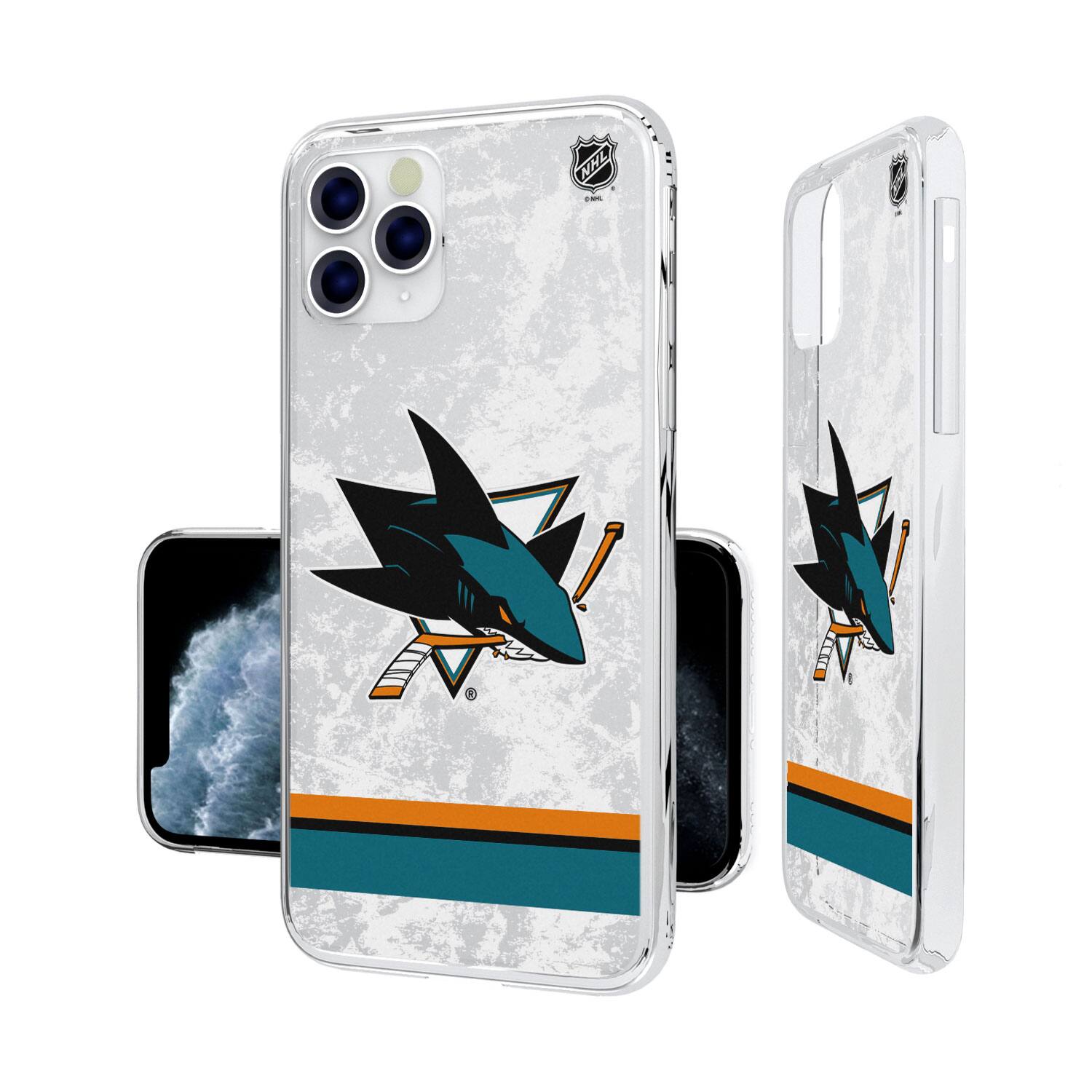 Keyscaper NHL San Jose Sharks iPhone Stripe Clear Ice Case 13 Pro Max ...