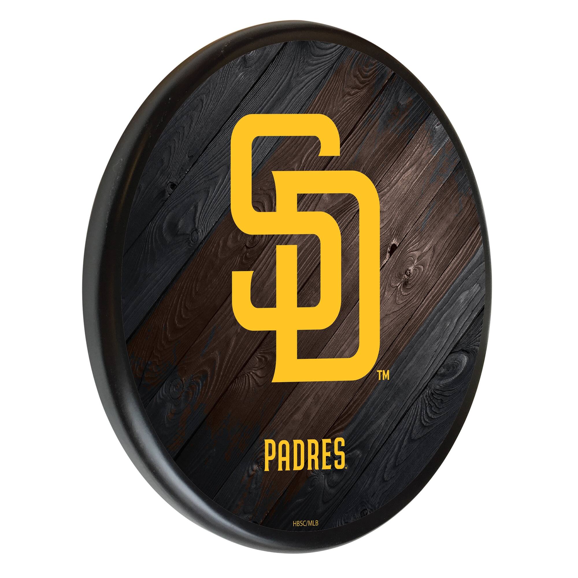 Holland Bar Stool Co. San Diego Padres 13" Team Wood Sign Black ...
